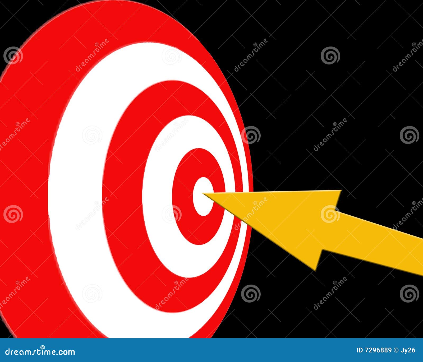 Apuntar la blanco stock de ilustración. Ilustración de directo - 7296889