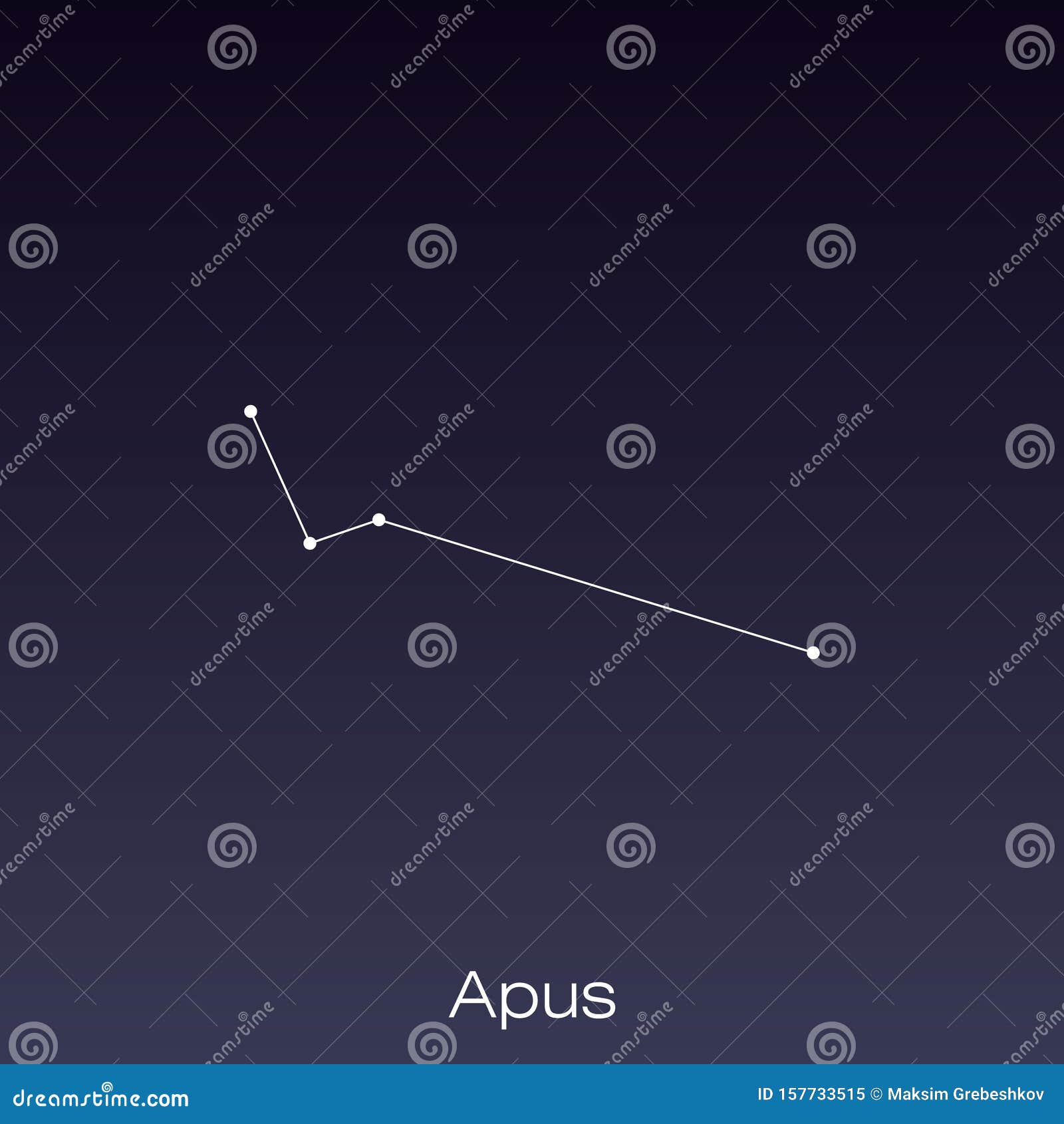 Apus Constellation In The Sky