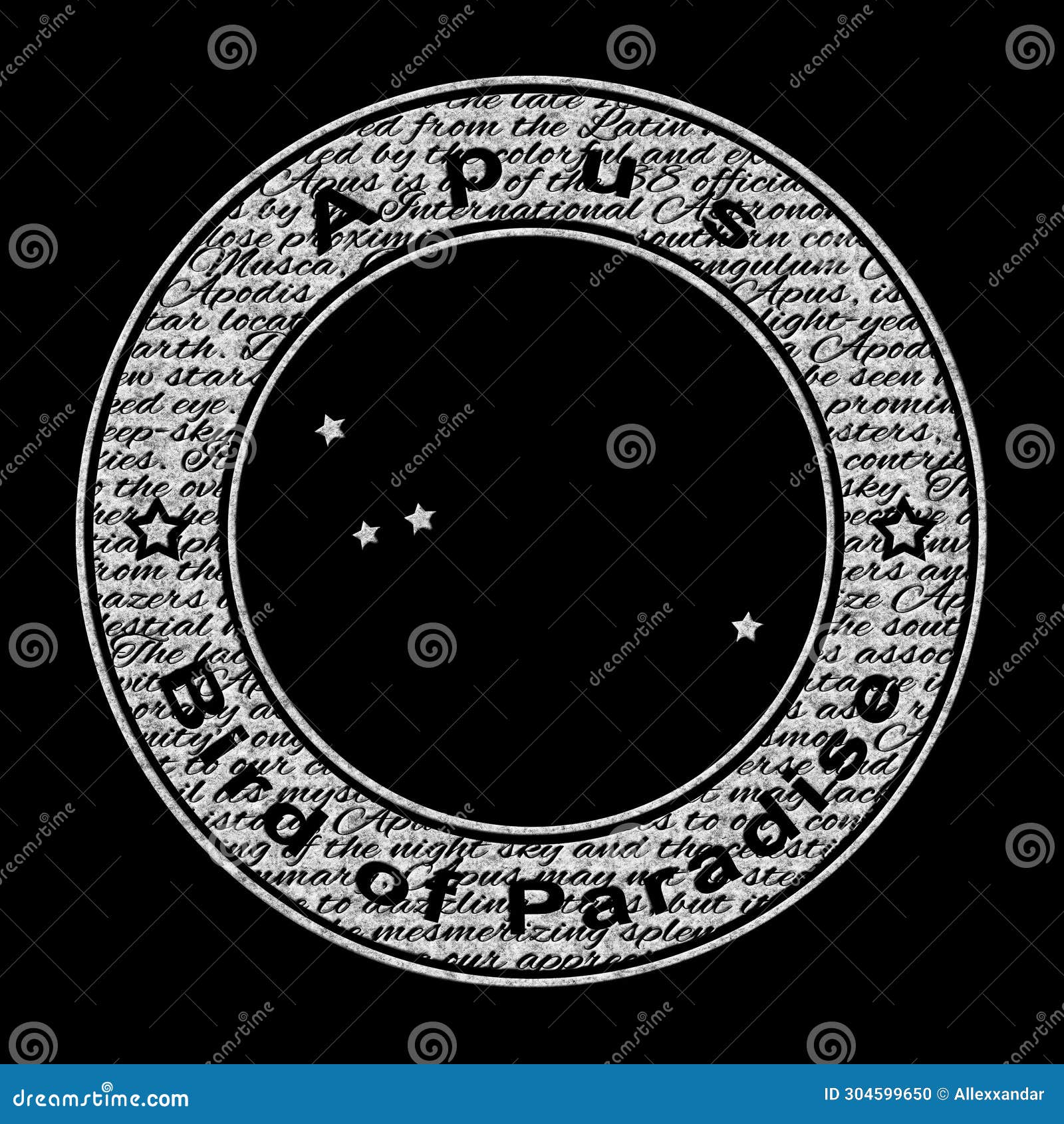 Apus Star Constellation, Night Sky, Cluster Of Stars, Deep Space, Bird ...