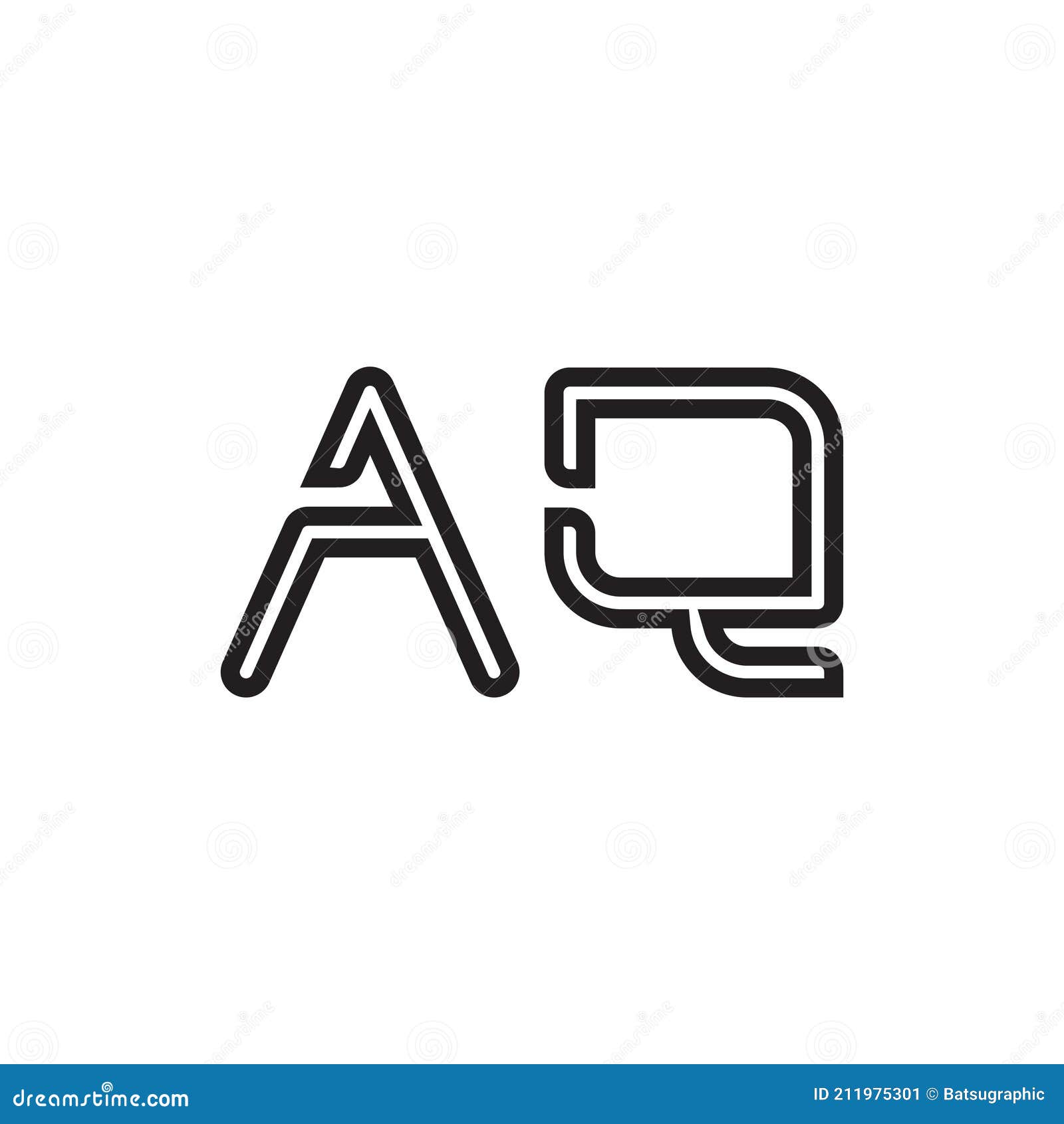 Aq Initial Letter Vector Logo Icon Stock Vector - Illustration of ...