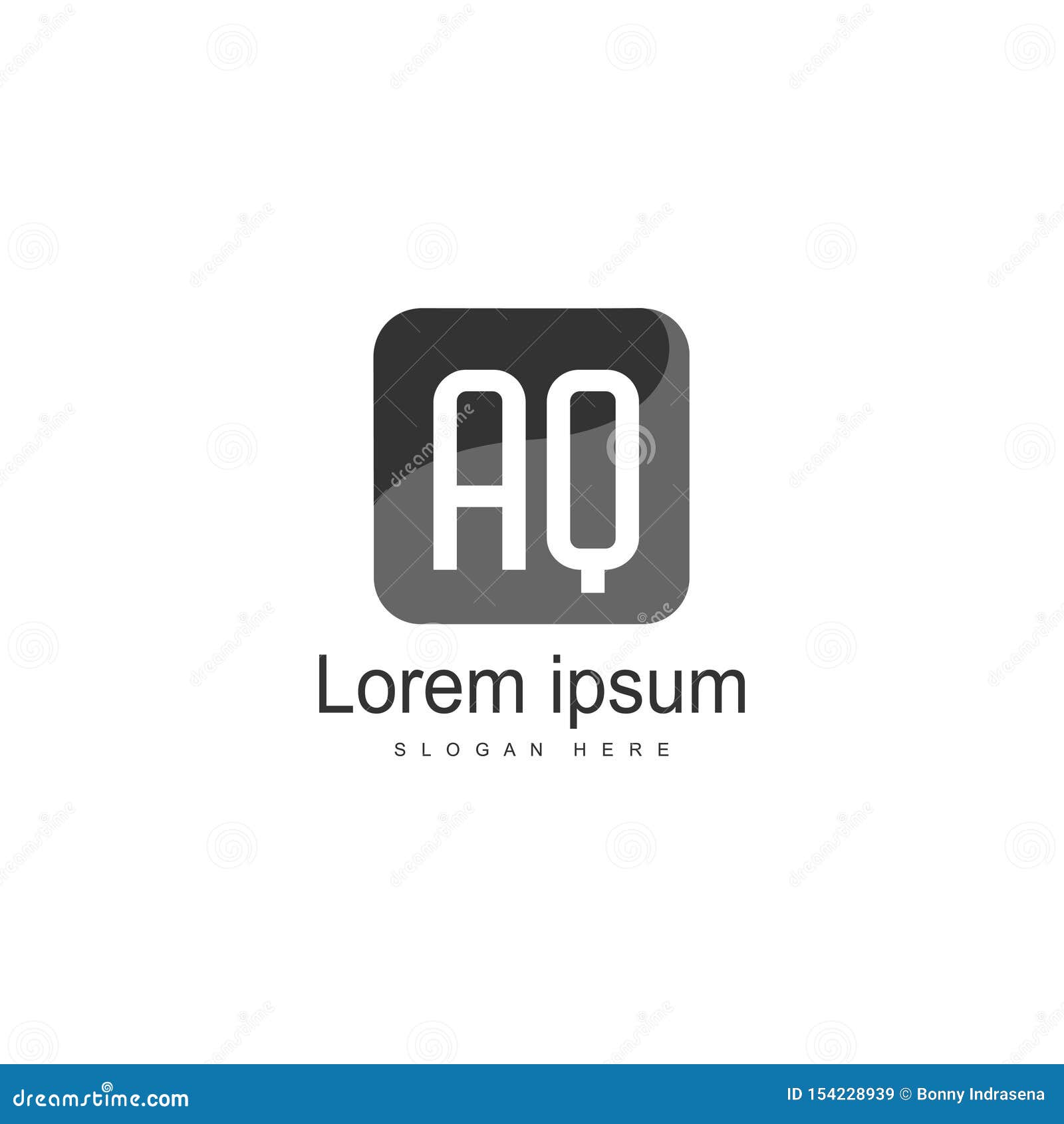 AQ Letter Logo Design. Creative Modern AQ Letters Icon Illustration ...