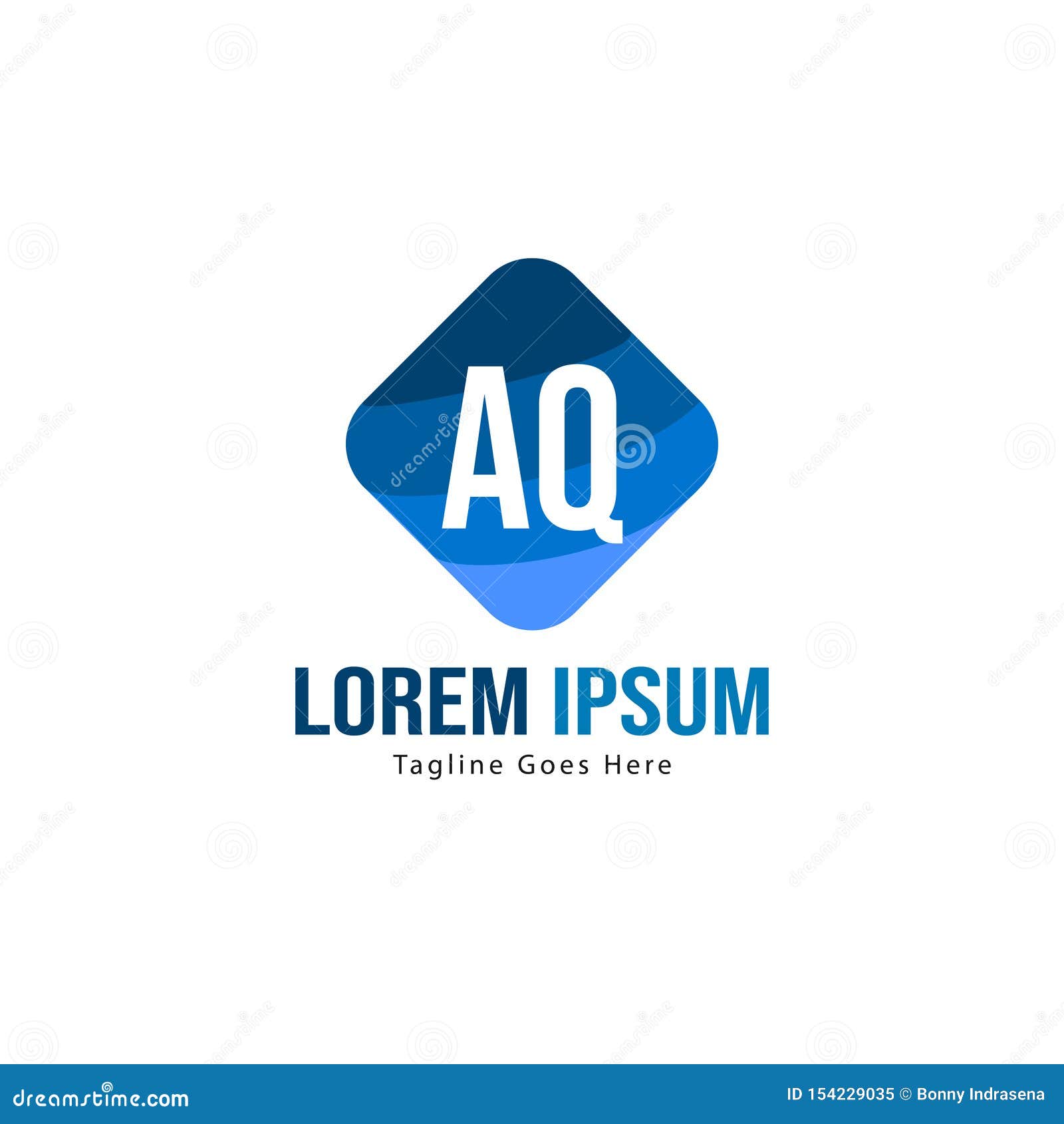 AQ Letter Logo Design. Creative Modern AQ Letters Icon Illustration ...