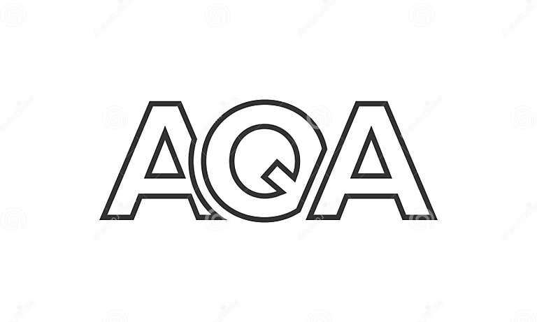 AQA Logo Design Template with Strong and Modern Bold Text. Initial ...