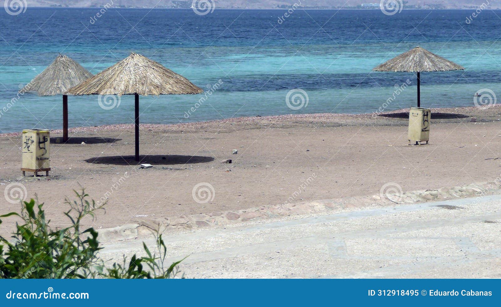 Aqaba Beach Landscape, Red Sea, Jordan Stock Image - Image of holiday ...