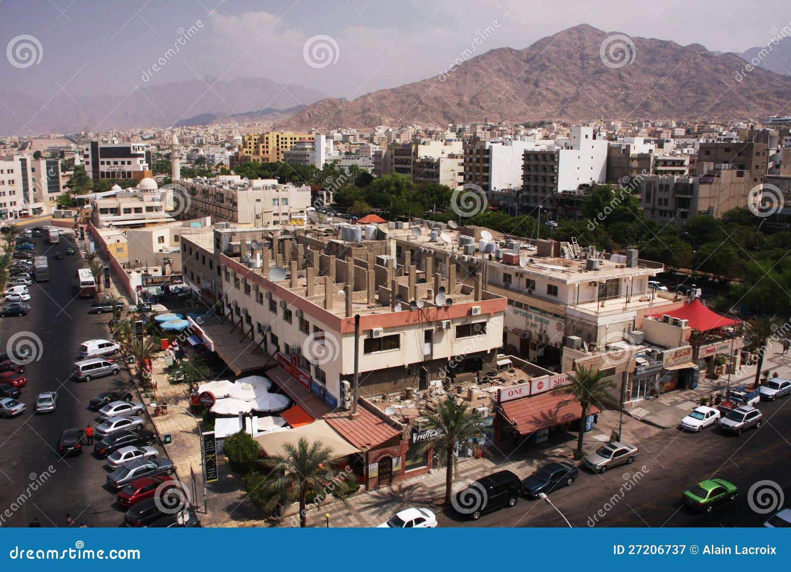 Aqaba city editorial photography. Image of jordan, palm - 27206737