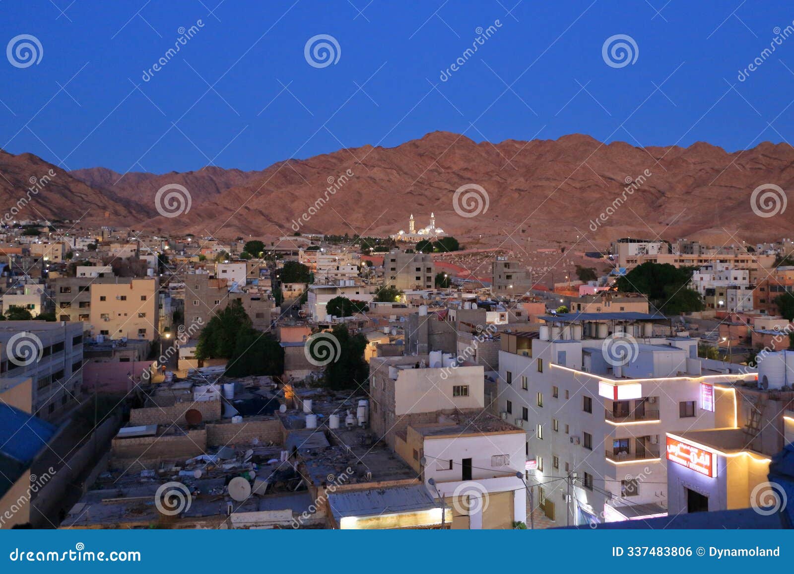 Aqaba, Jordan - May 17 2024: Cityscape of Aqaba, View from Above ...