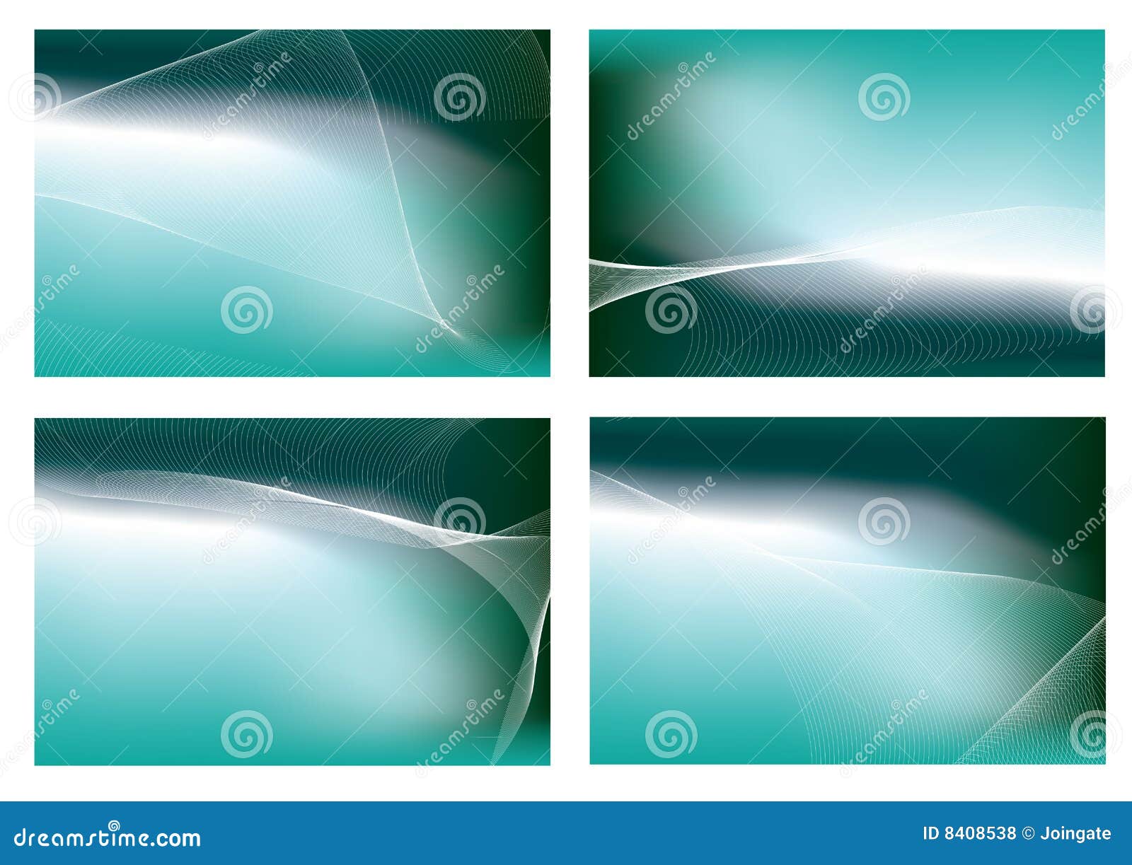 Aqua and Black Background Mesh Set of 4 Stock Vector - Illustration of ...