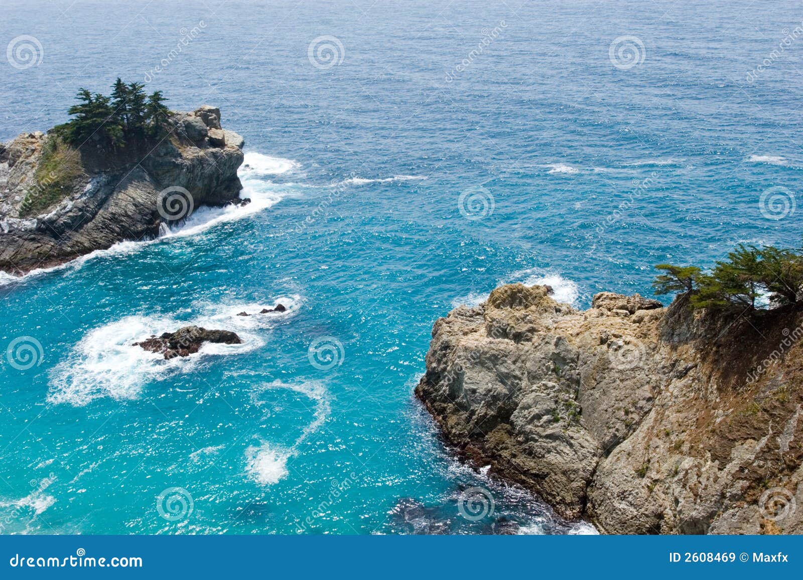 Aqua blue sea stock image. Image of coast, central, travel - 2608469
