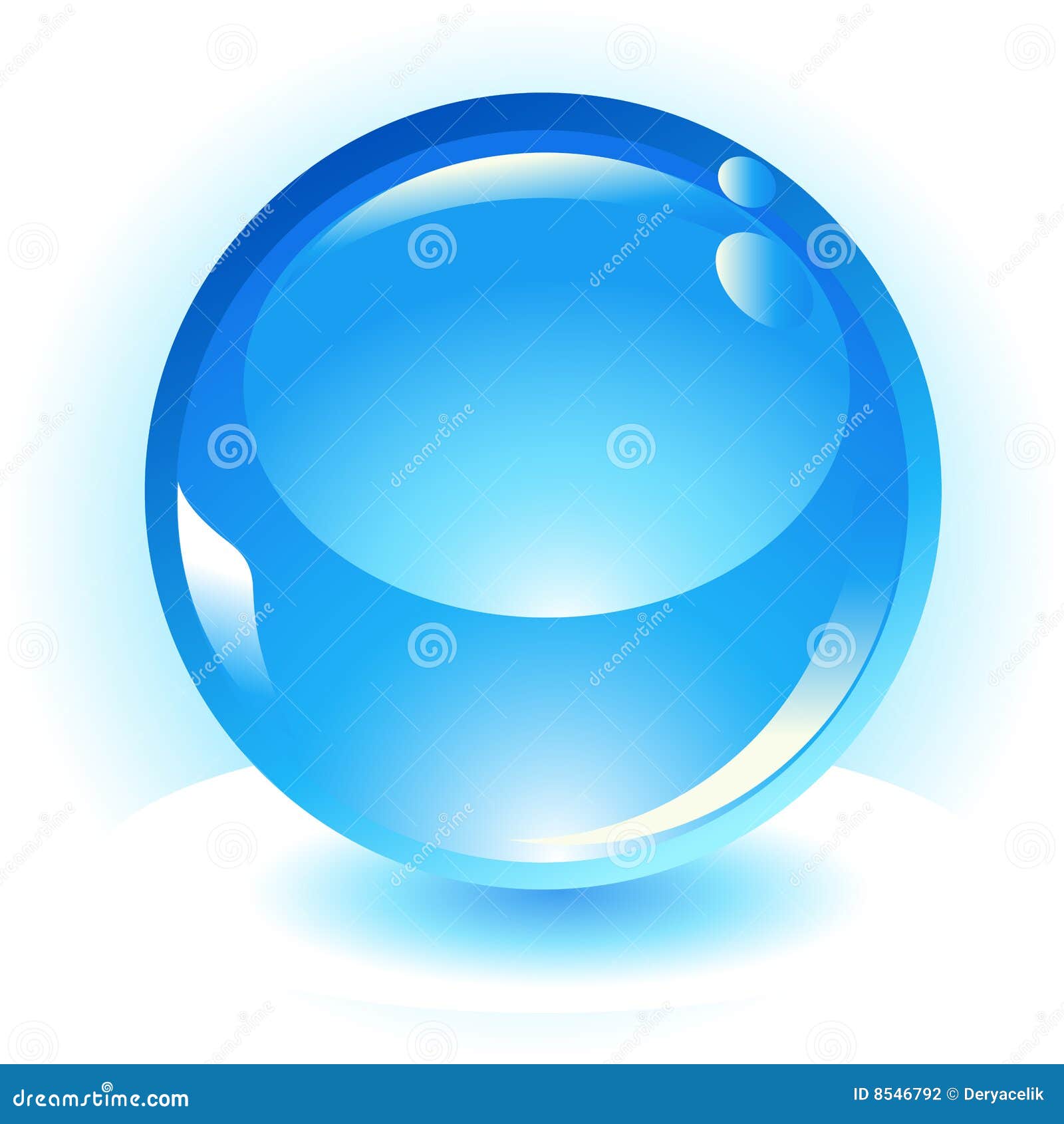 Aqua Blue Sphere Vector Icon Stock Vector - Illustration of isolated ...