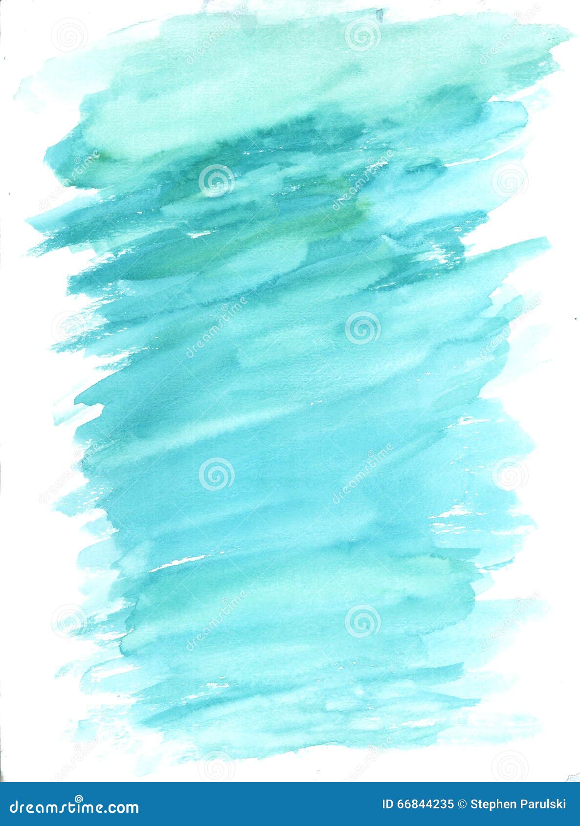 Aqua Blue Watercolor Wash Splash Background Stock Illustration ...