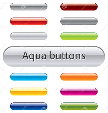 Aqua buttons stock illustration. Illustration of green - 12413011