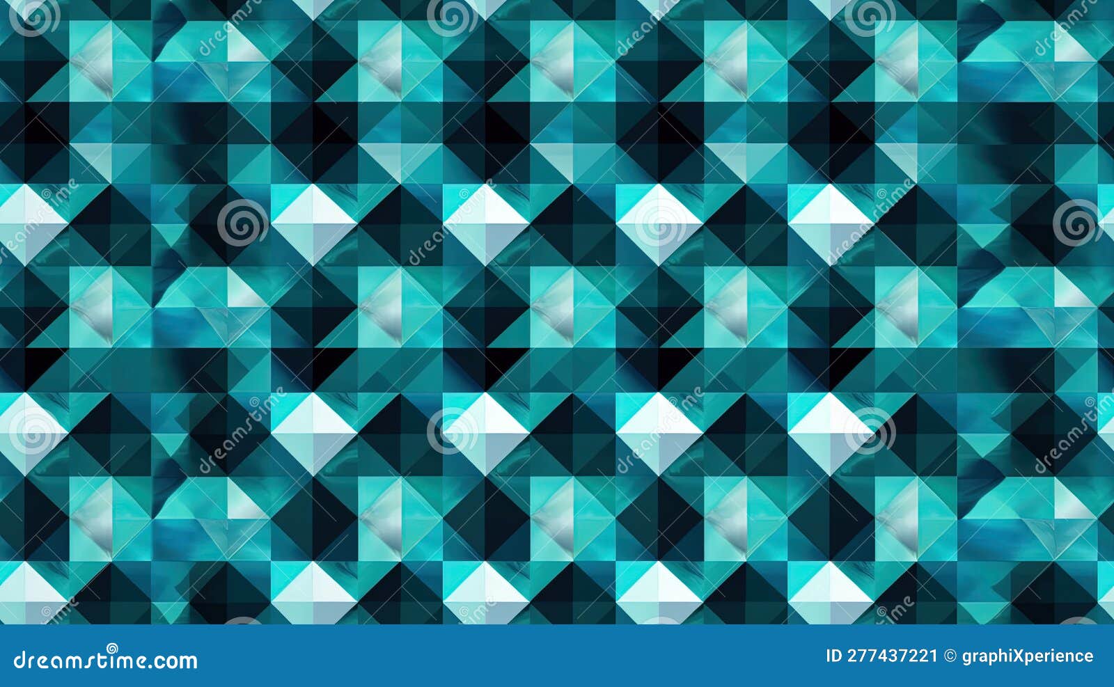 Aqua Color Fabric Pattern Design Stock Illustration - Illustration of ...