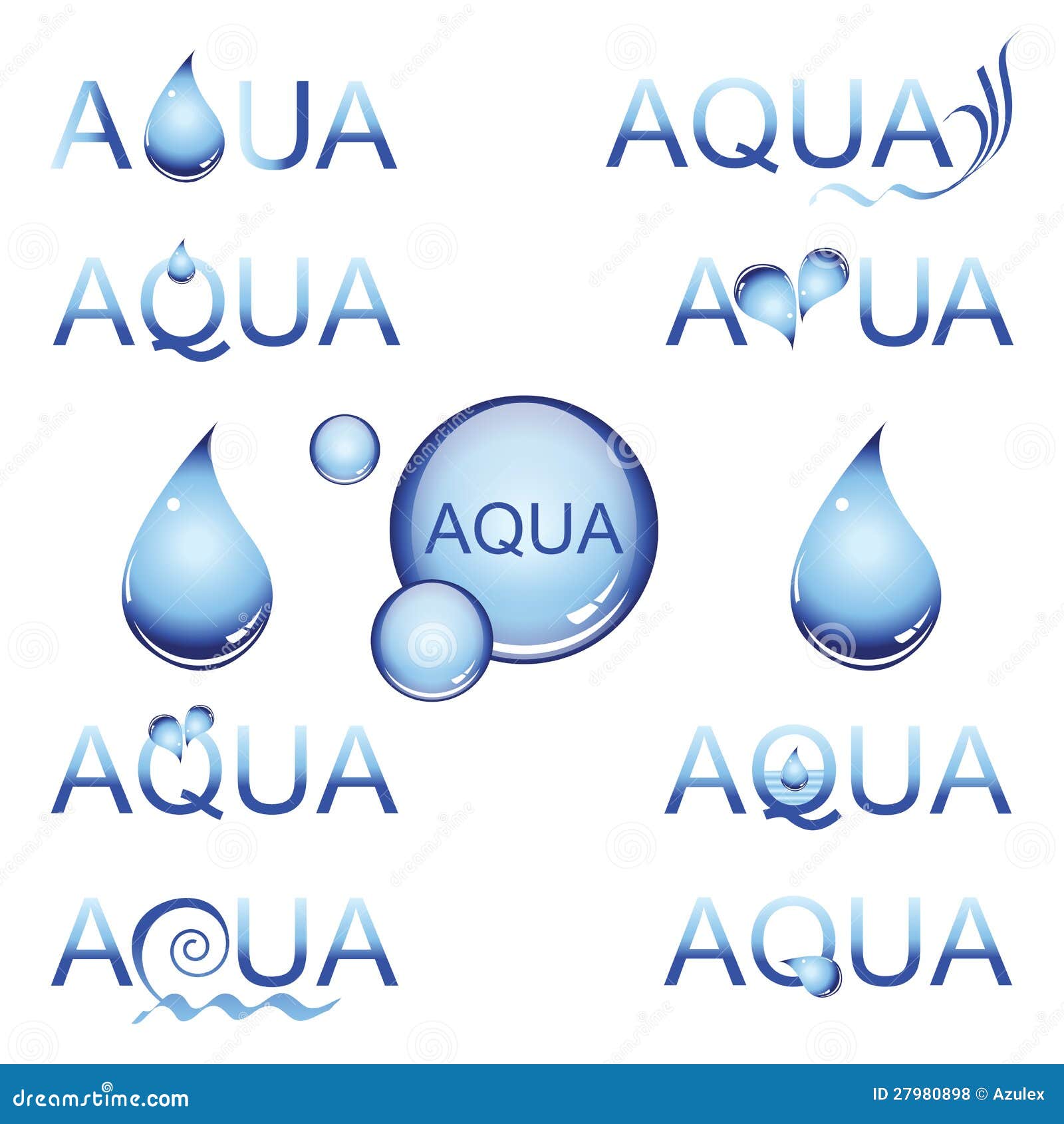 Aqua design element stock vector. Illustration of symbol - 27980898