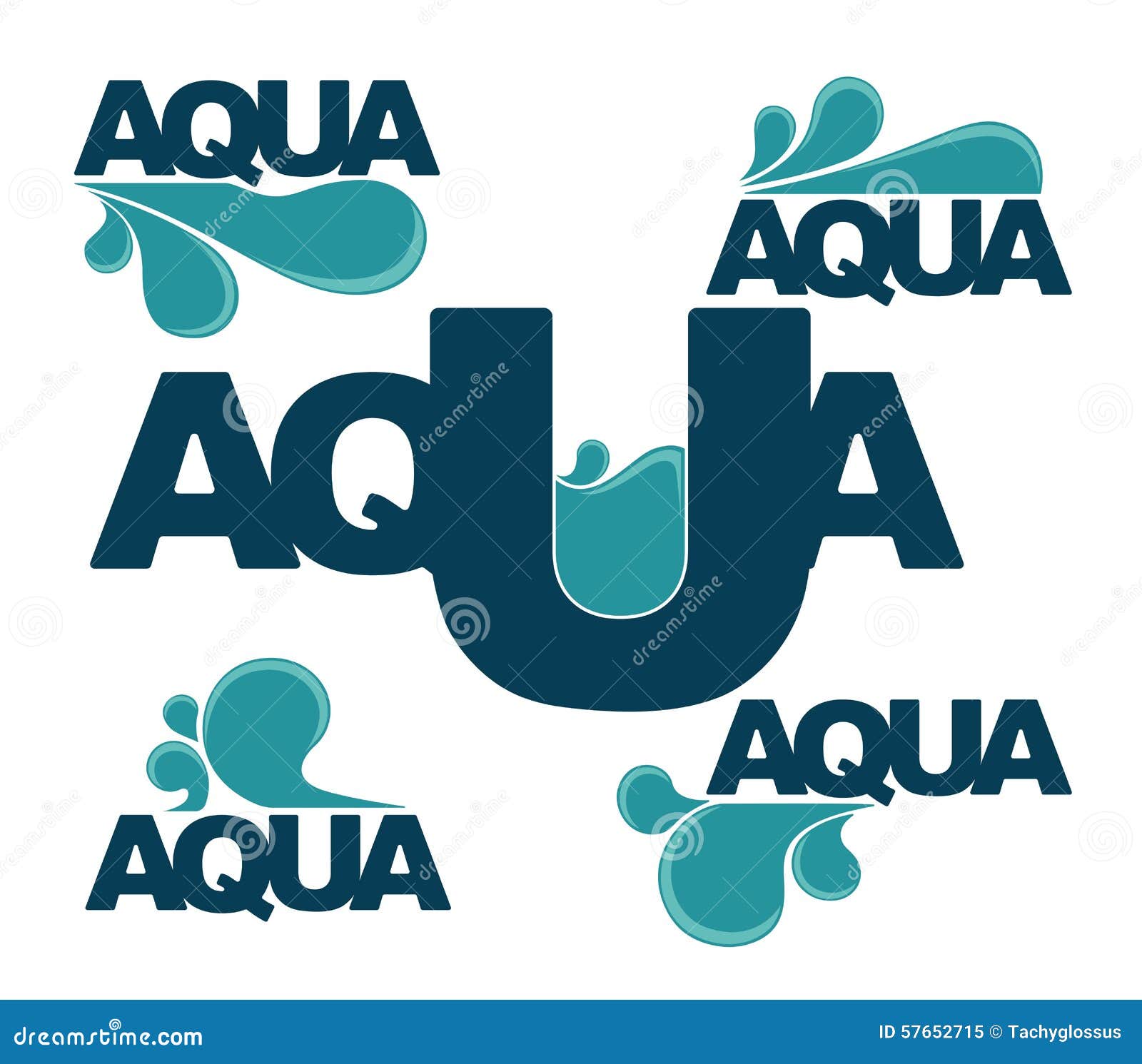 Aqua emblems stock vector. Illustration of ecological - 57652715