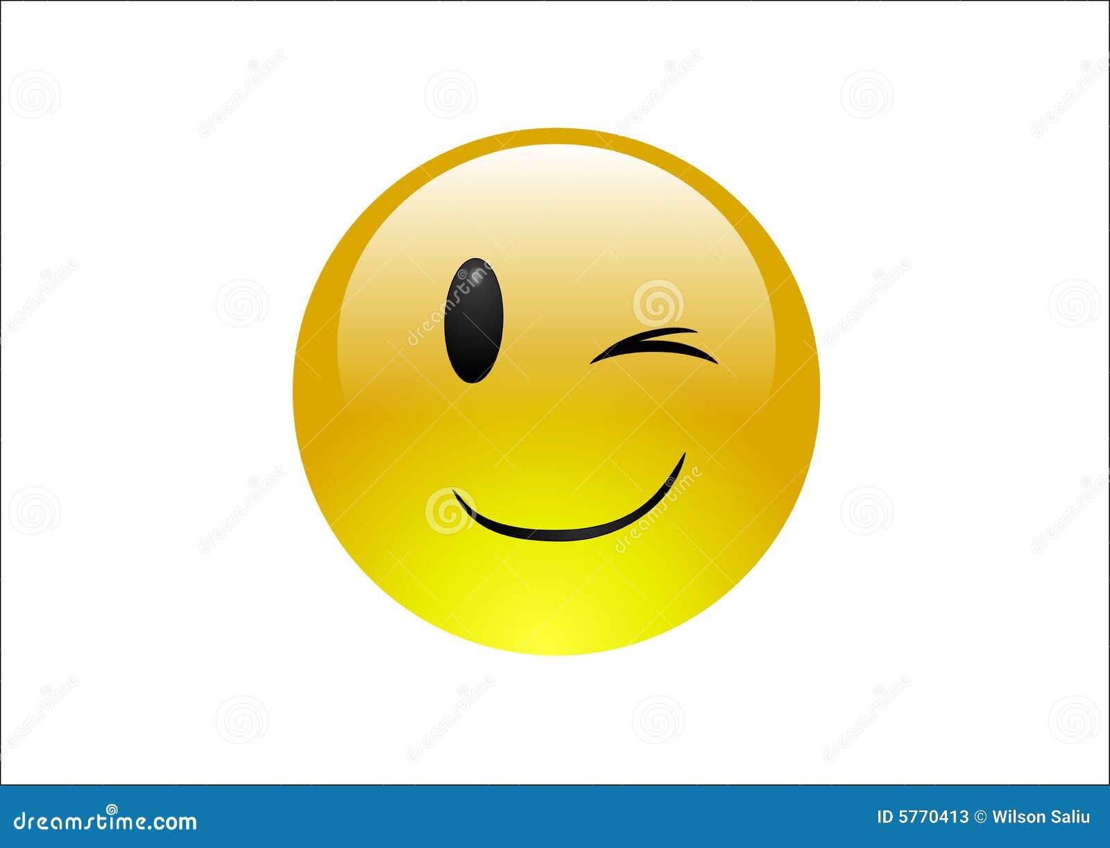 Smiley Winking Clipart