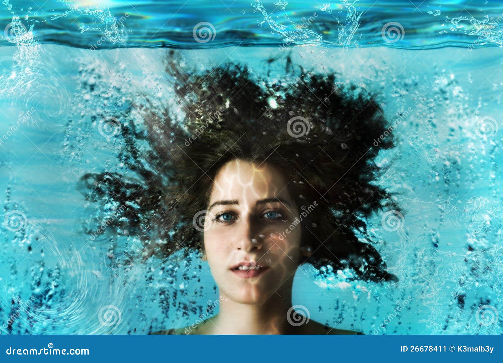 Aqua Girl Underwater stock image. Image of healthy, looking - 26678411
