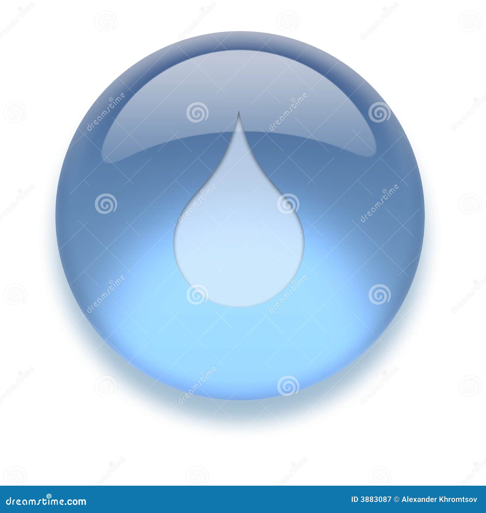 Aqua Icon stock illustration. Illustration of reflection - 3883087