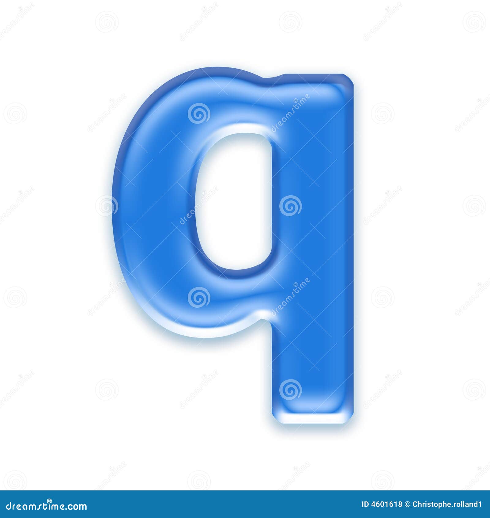 Aqua Letter Picture. Image: 4601618