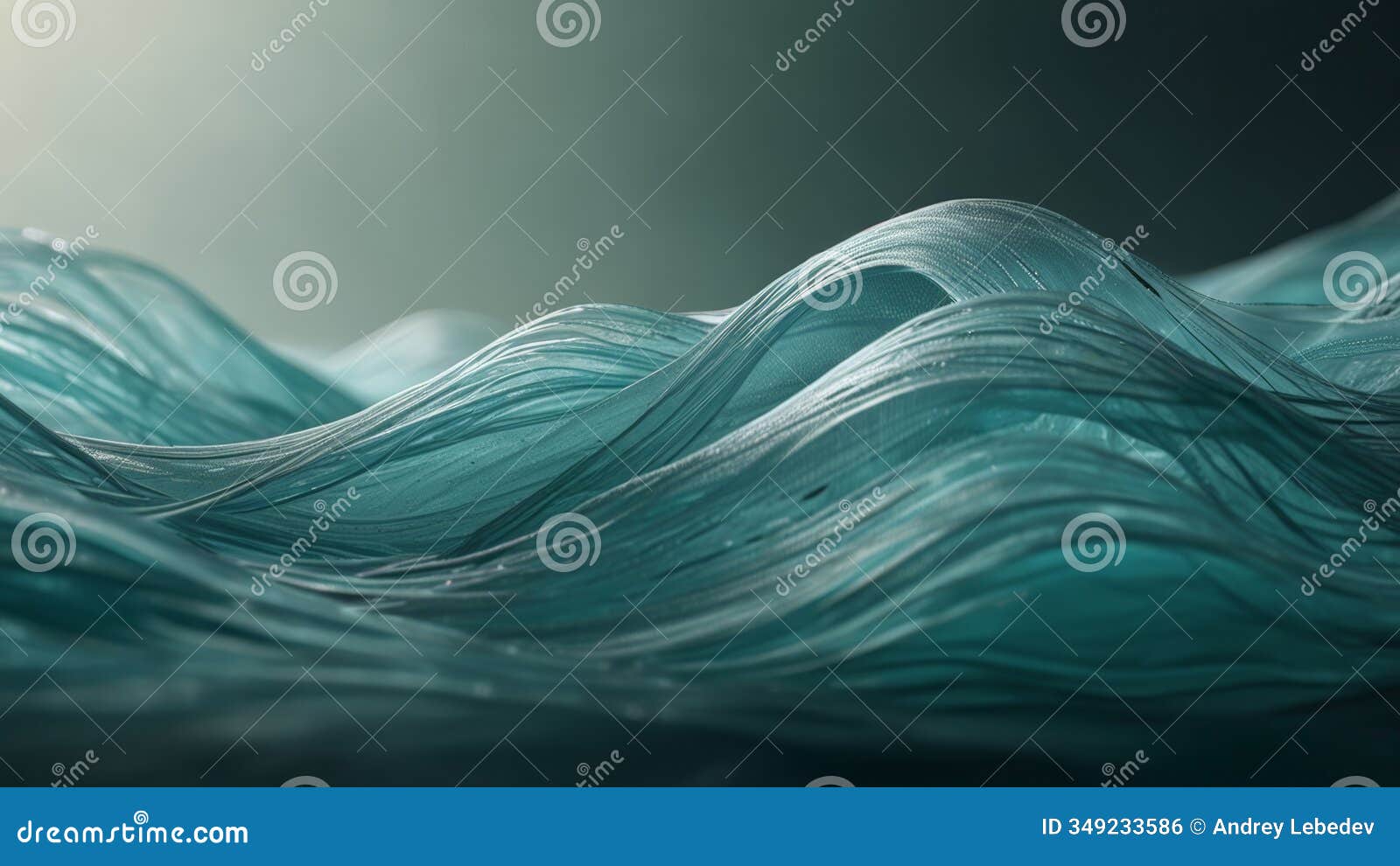 Aqua Mist Wave-like Fiber Background in Soft Flowing Motion Stock Photo ...