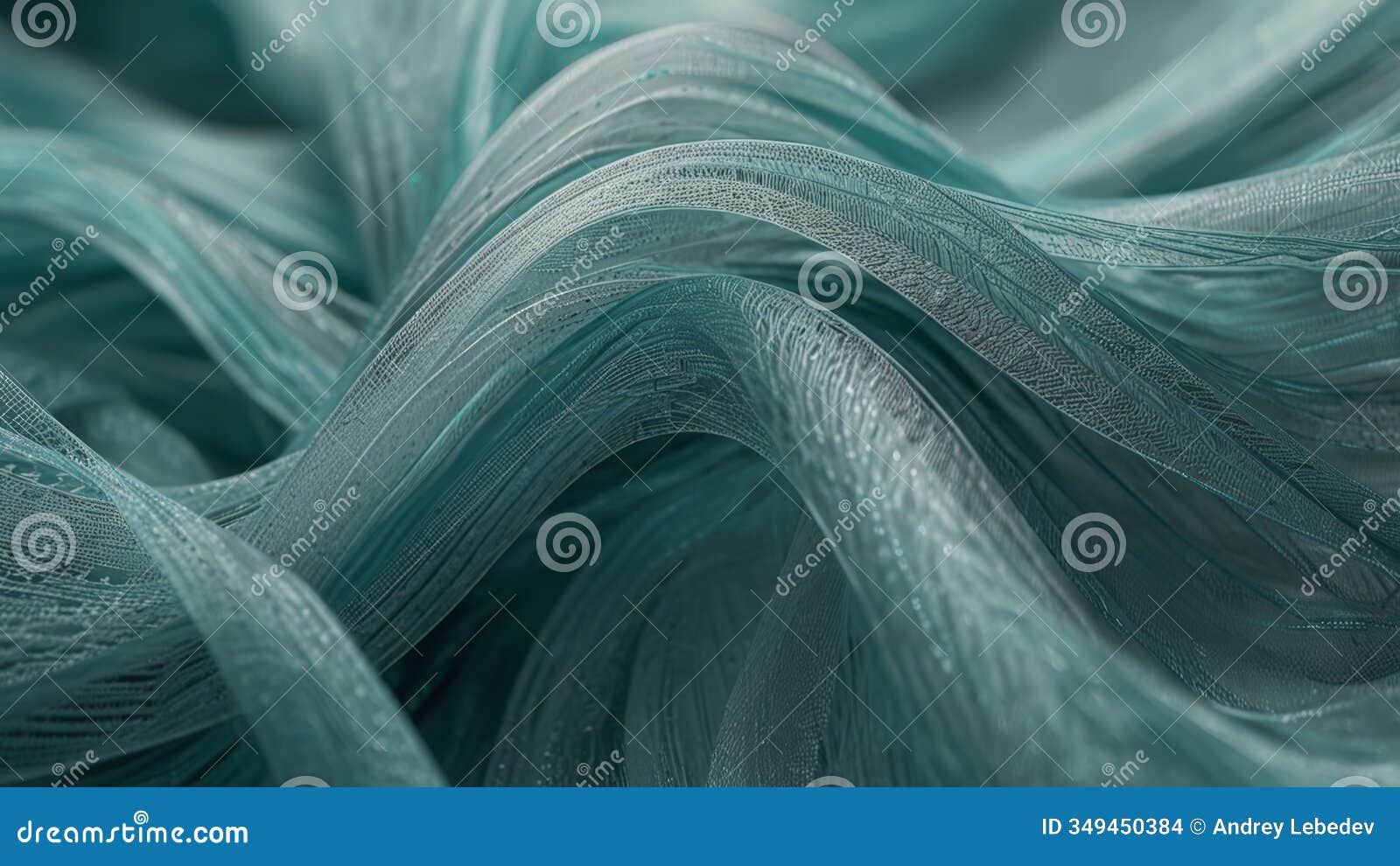 Aqua Mist Wave-like Fiber Background in Soft Flowing Motion Stock Photo ...