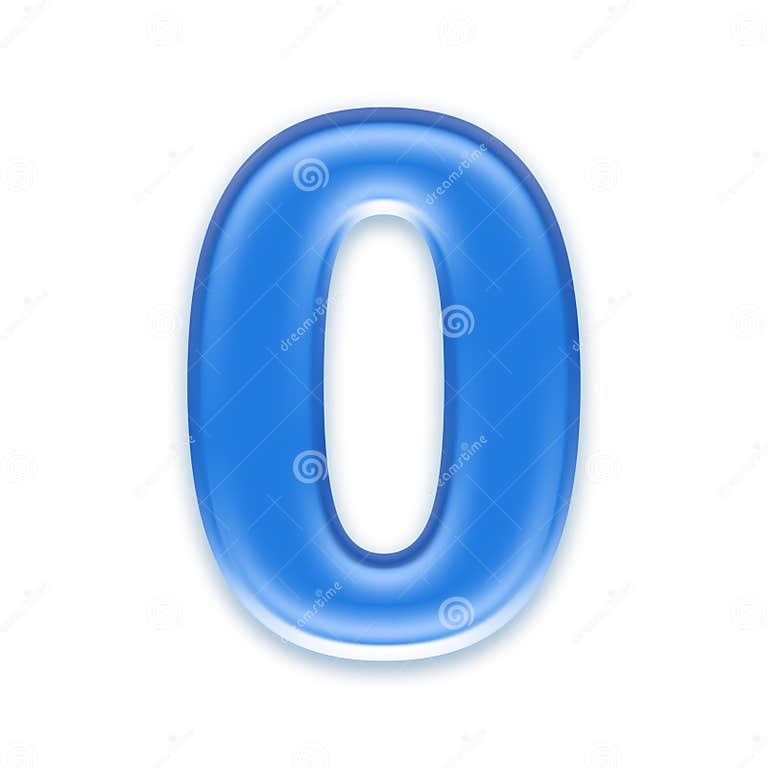 Aqua number stock illustration. Illustration of upper - 4601176