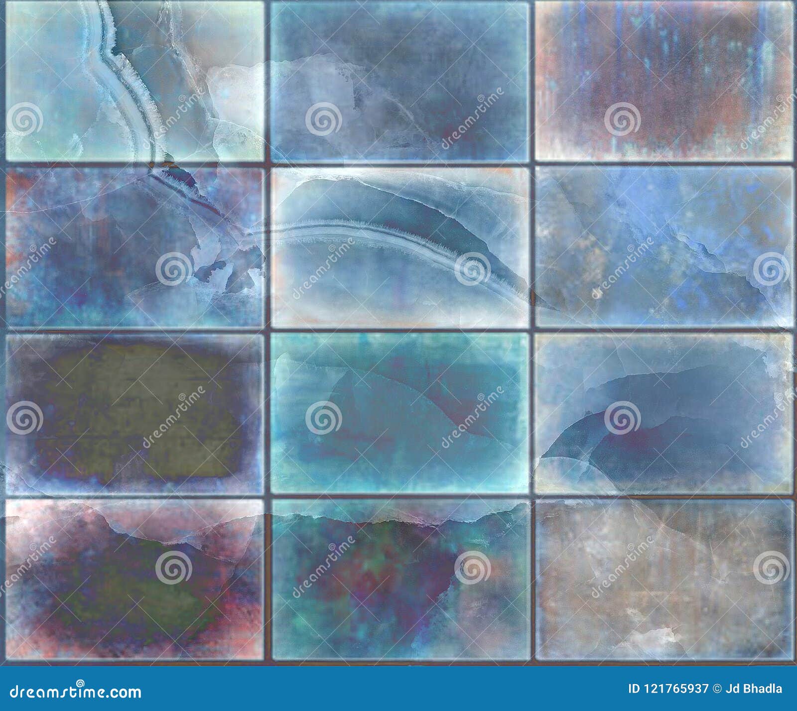 Aqua Rustic Bricks Wall, Bricks Design For Ceramic Tiles, High ...