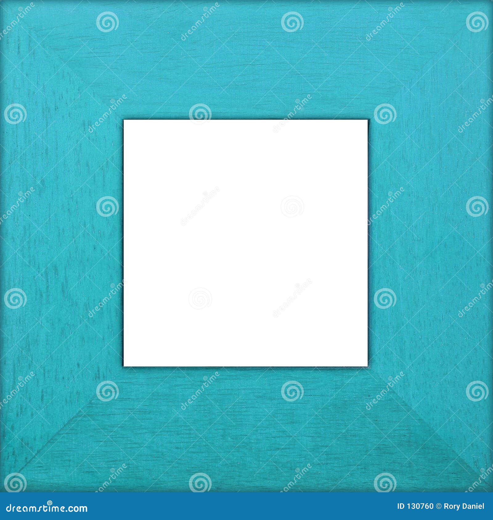 Aqua Square Wooden Frame stock photo. Image of frame, aqua - 130760