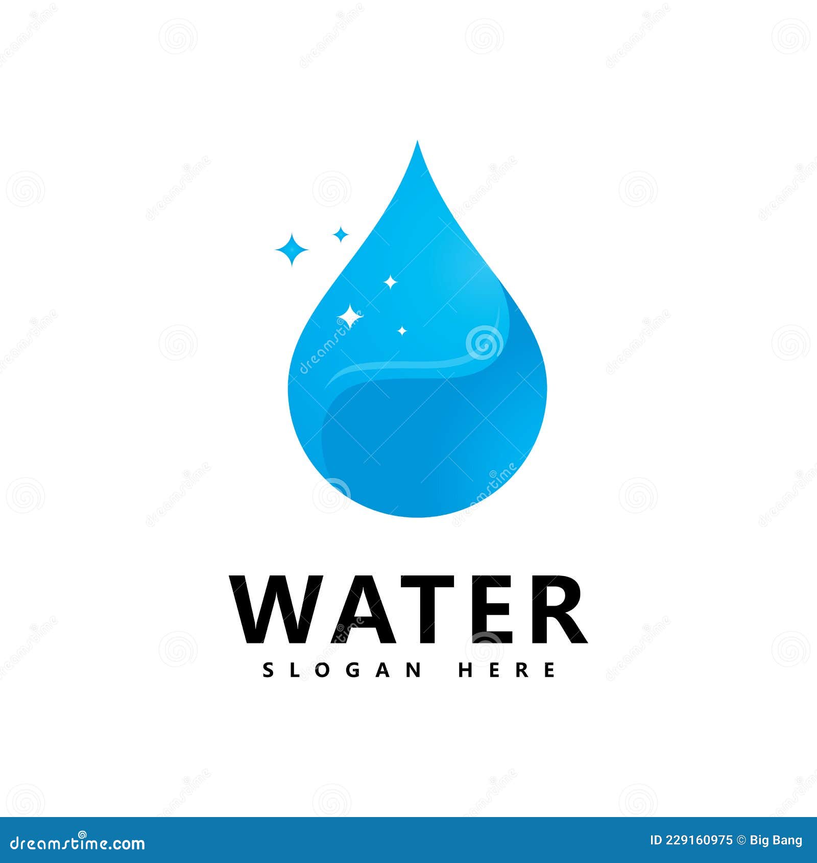 Aqua Water Logo Design. Water Drop Vector Logo Stock Vector ...