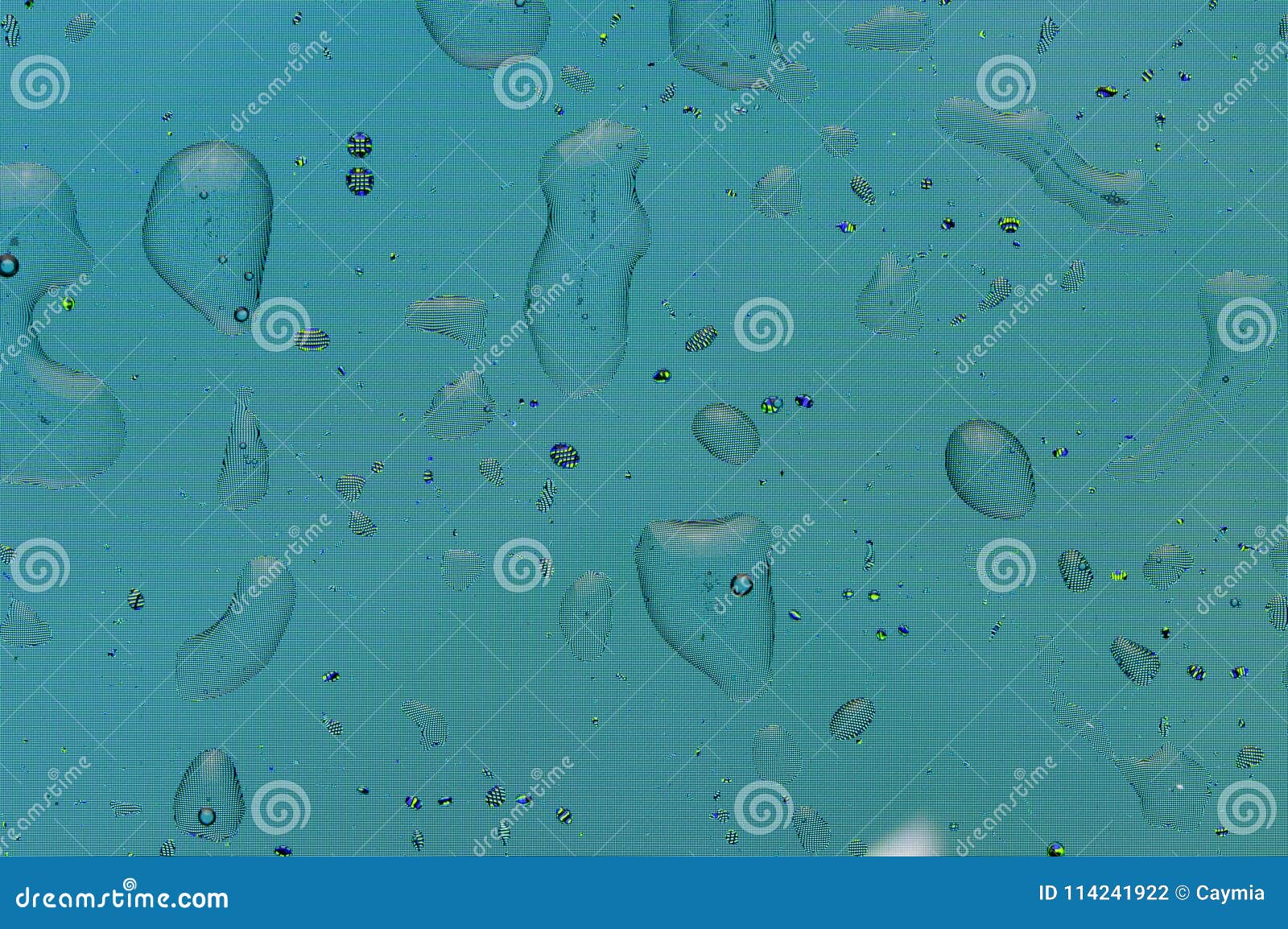 Aqua Water Splash Droplets Background with Pixel Pattern. Stock Photo ...