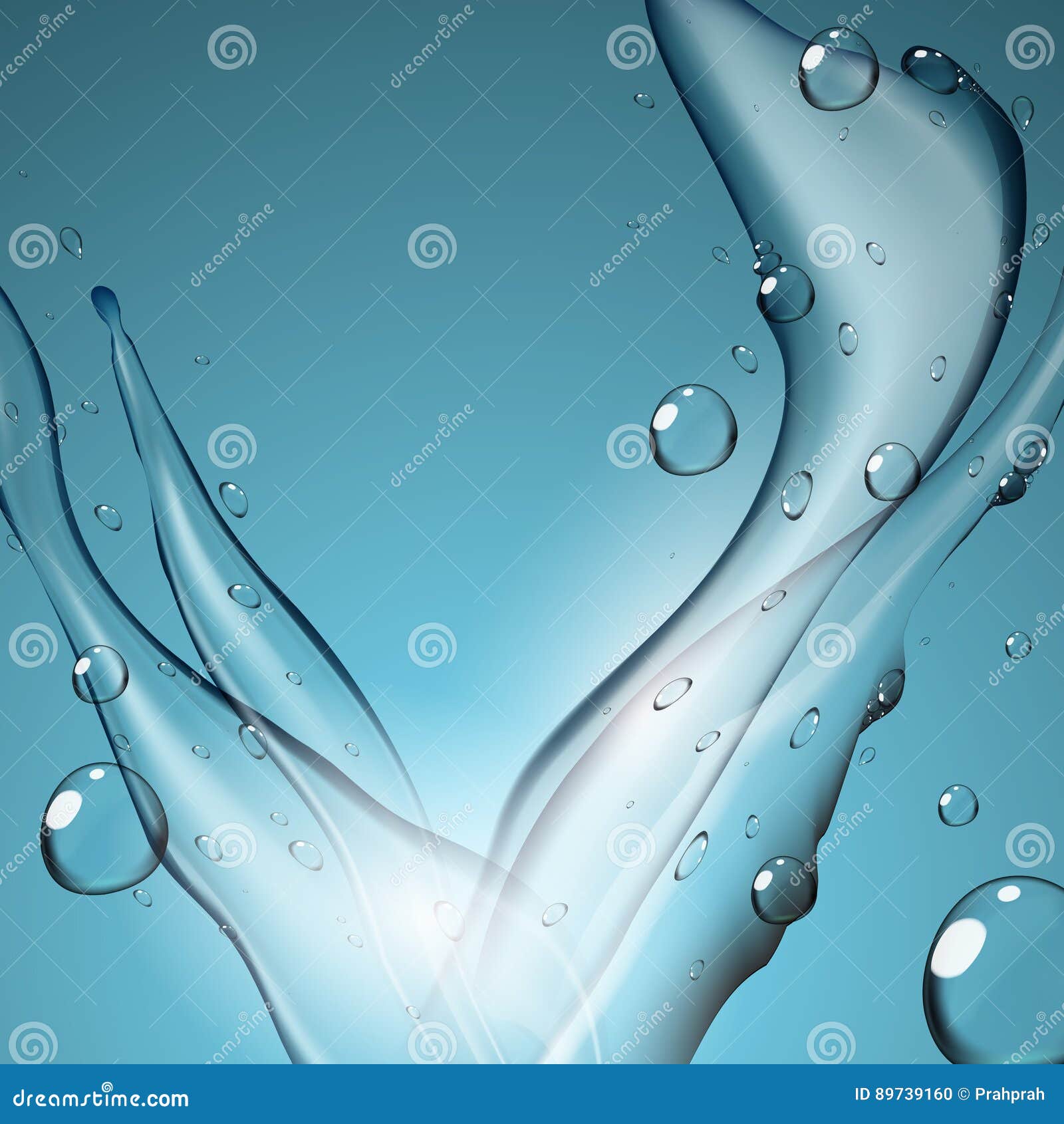 Aqua Water Splash In Dynamics Template Royalty-Free Stock Image ...