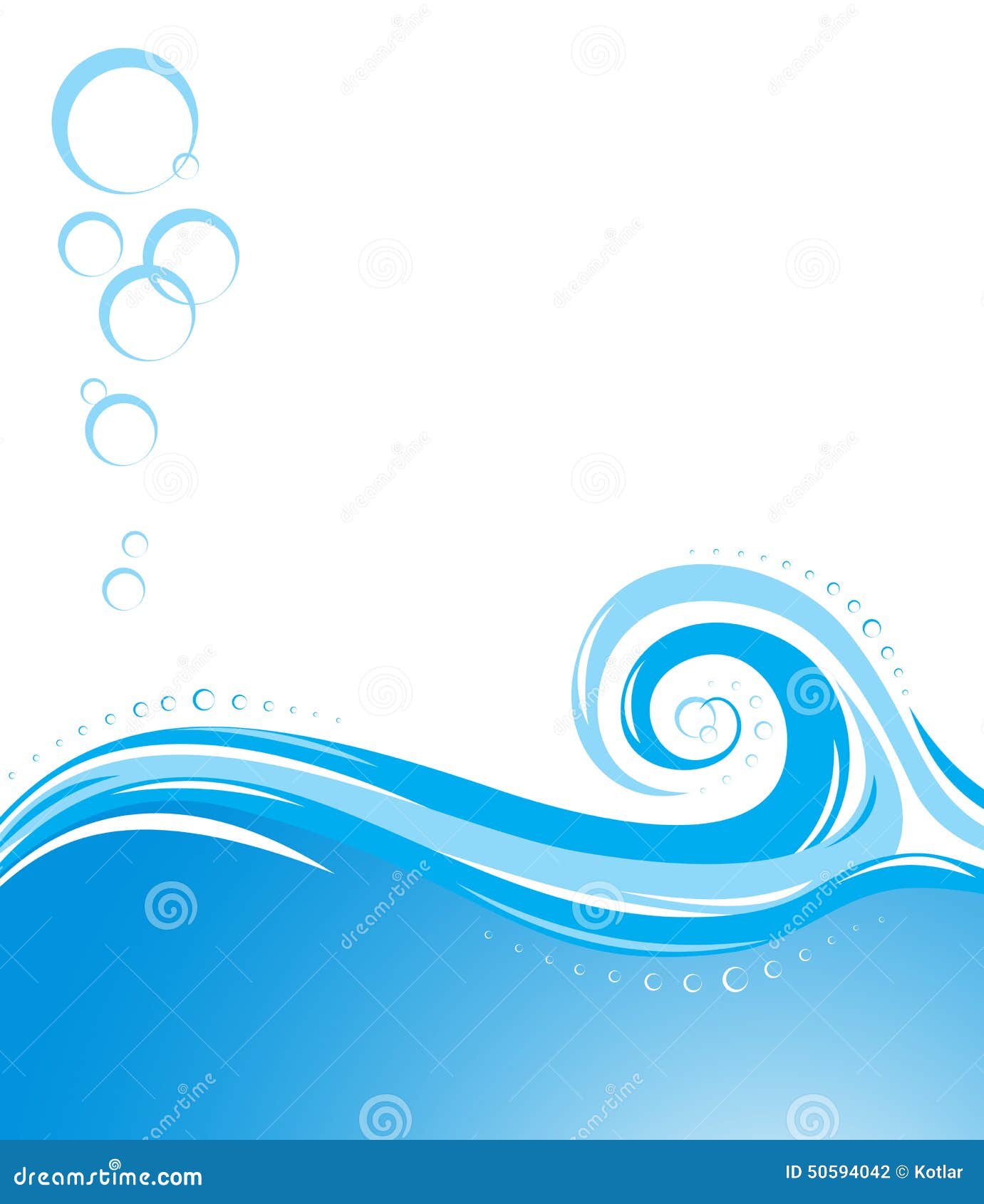 Aqua waves background stock vector. Illustration of drop - 50594042