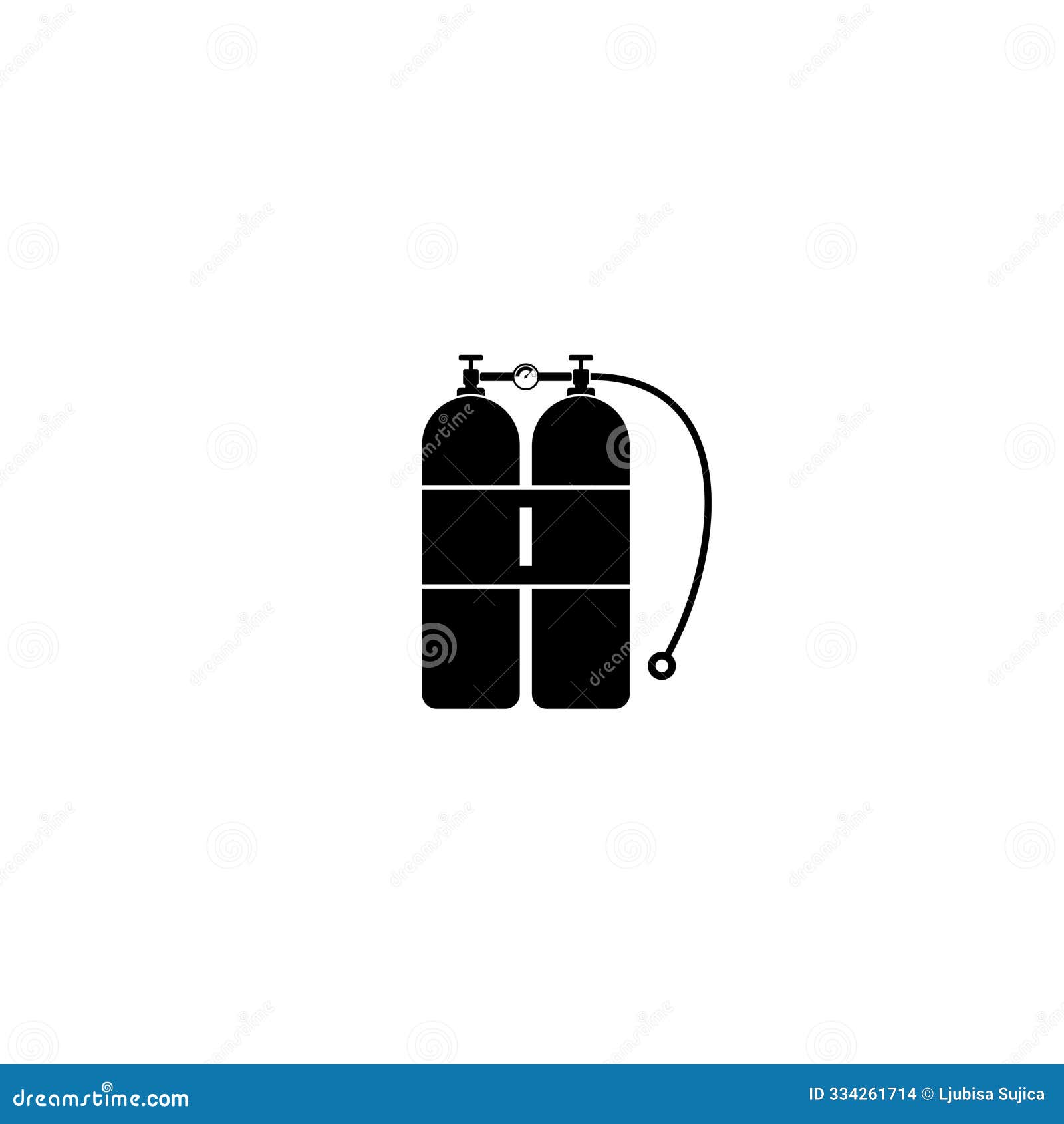 Aqualung Icon Of 3 Types. Isolated Vector Sign Symbol. | CartoonDealer.com #188061049