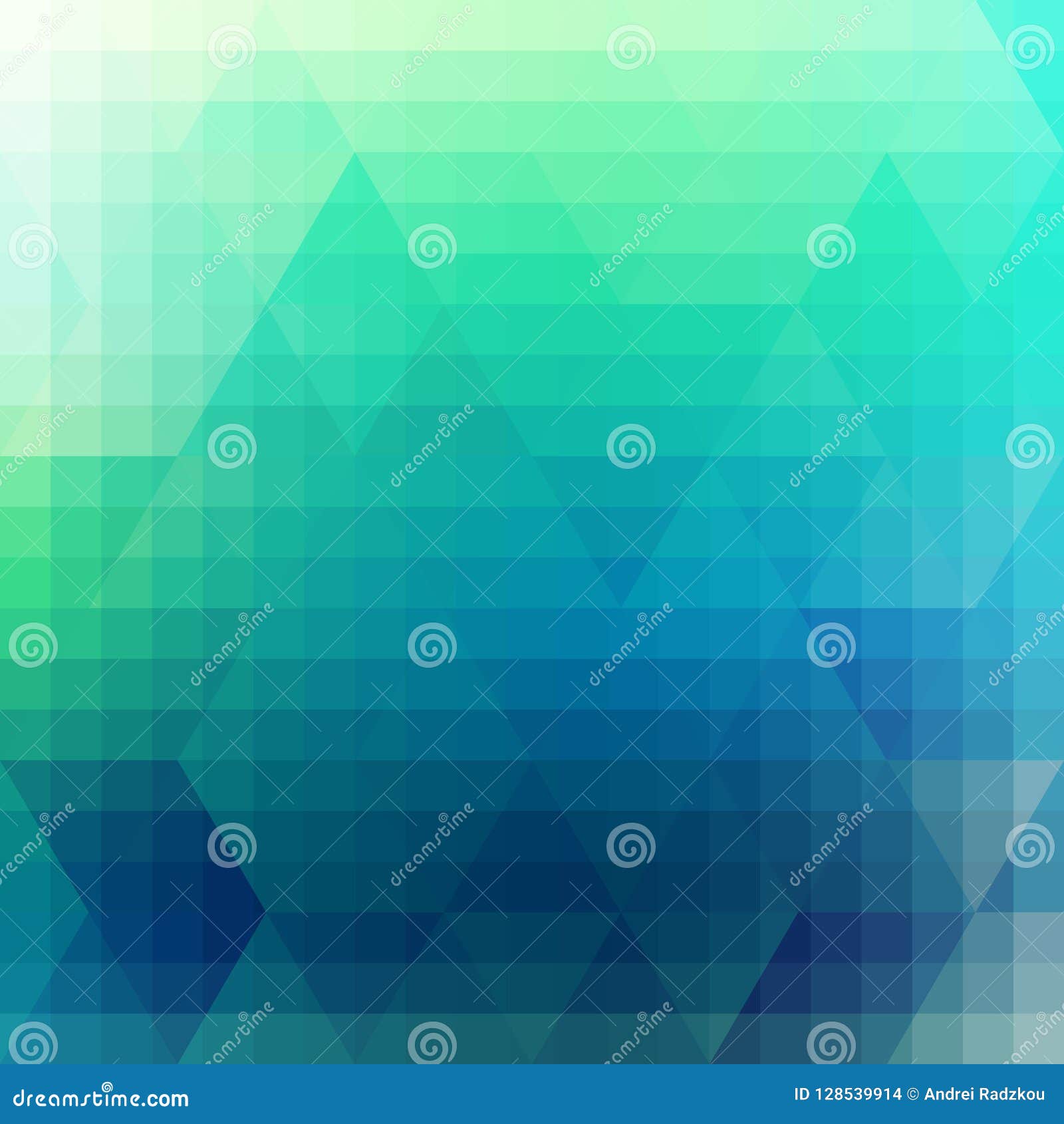 Aquamarine Background with Triangles. Vector Pattern Stock Vector ...