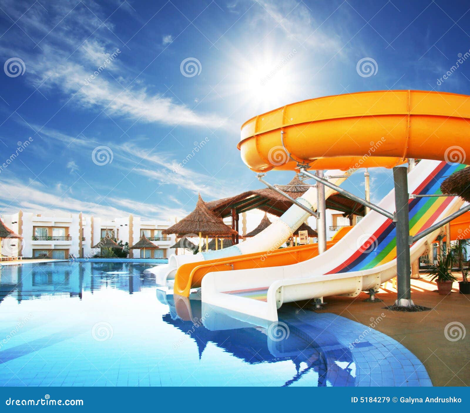 Aquapark stock image. Image of pipe, entertainment, aqua - 5184279