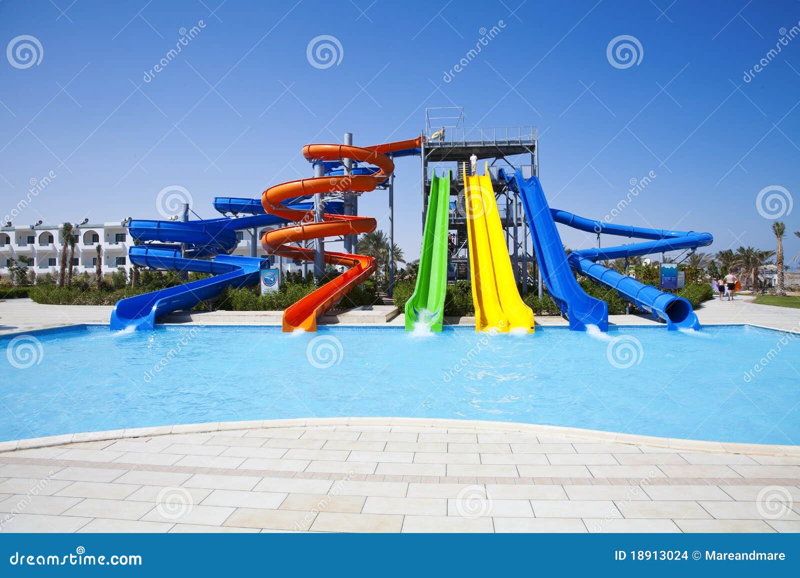 Aquapark Slides Royalty-Free Stock Image | CartoonDealer.com #18913024