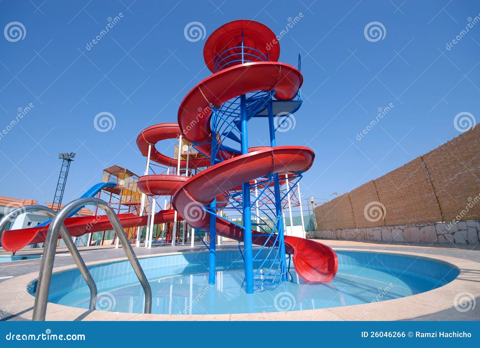 Aquapark slides stock photo. Image of extreme, outdoor - 26046266
