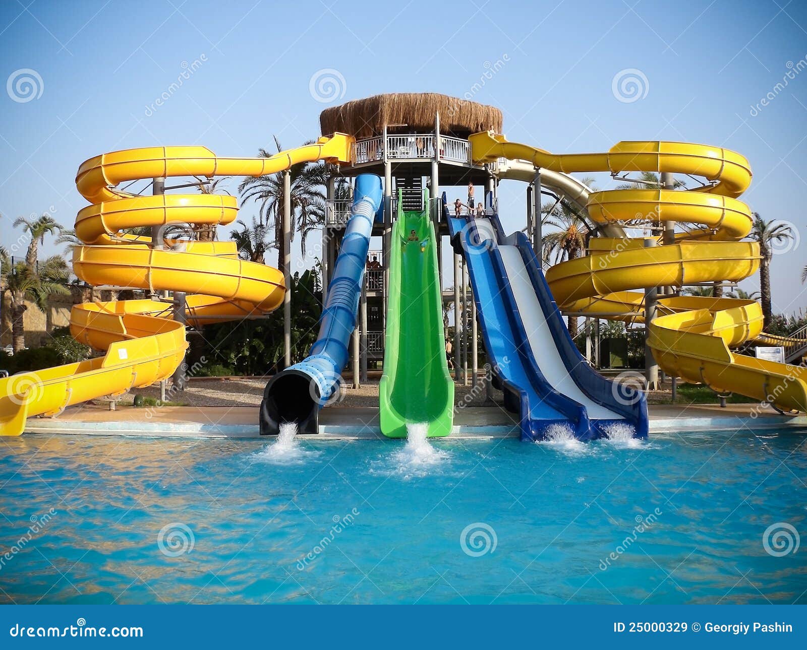 Aquapark Water Slide Royalty-Free Stock Photo | CartoonDealer.com #25000329