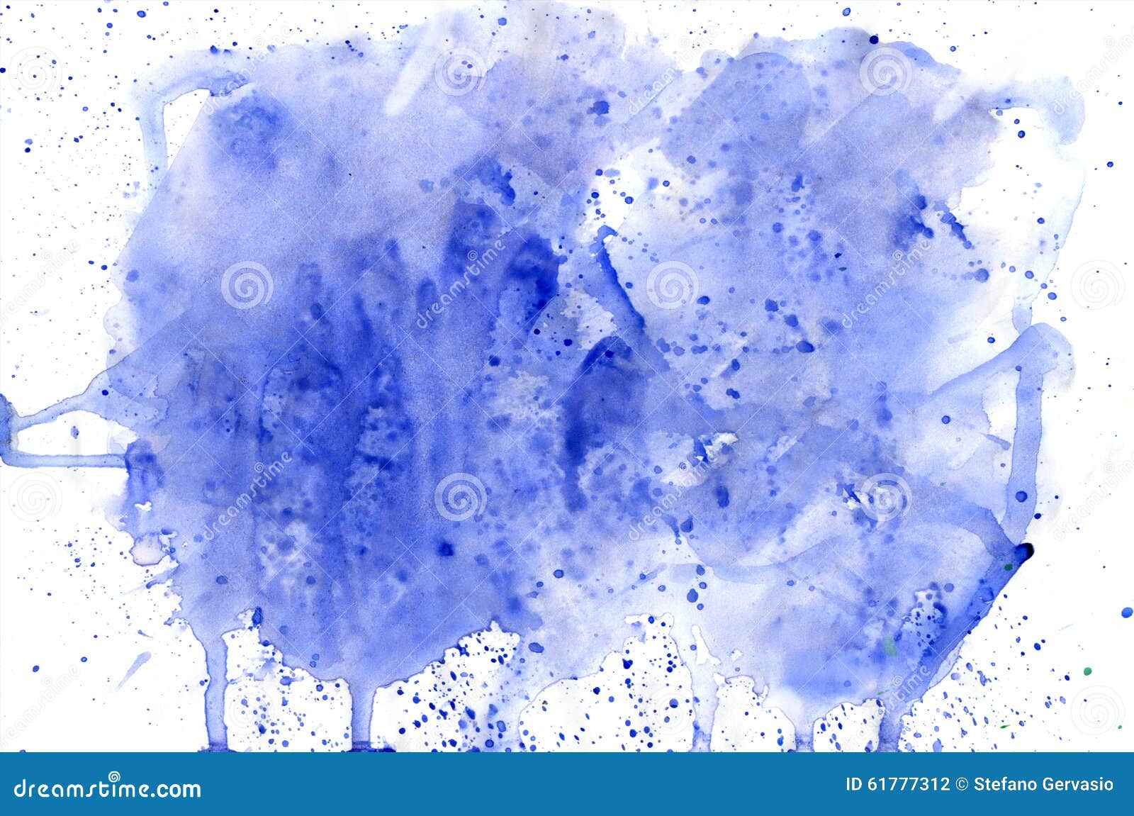 Aquarela azul do fundo ilustração stock. Ilustração de multicolorido ...