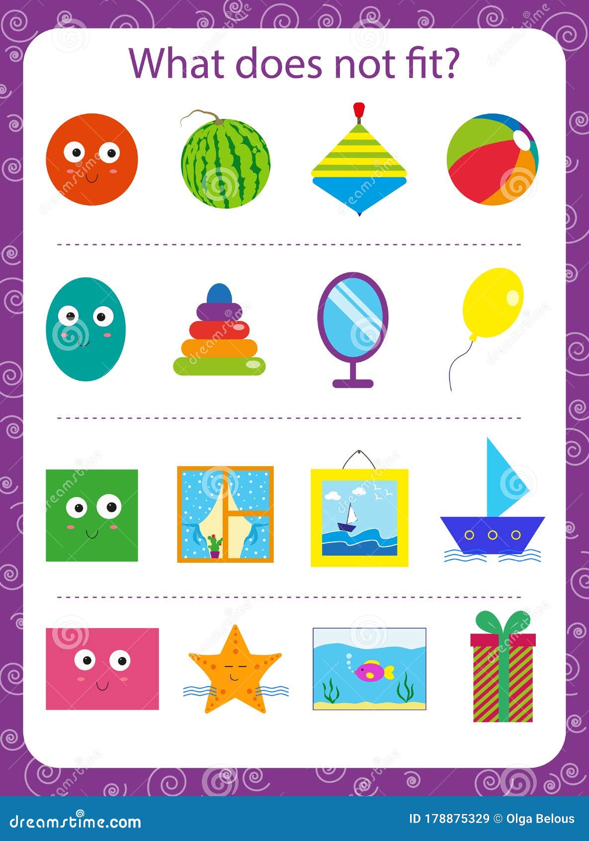 Educational Game for Children. we Study the Geometric Shapes of a ...