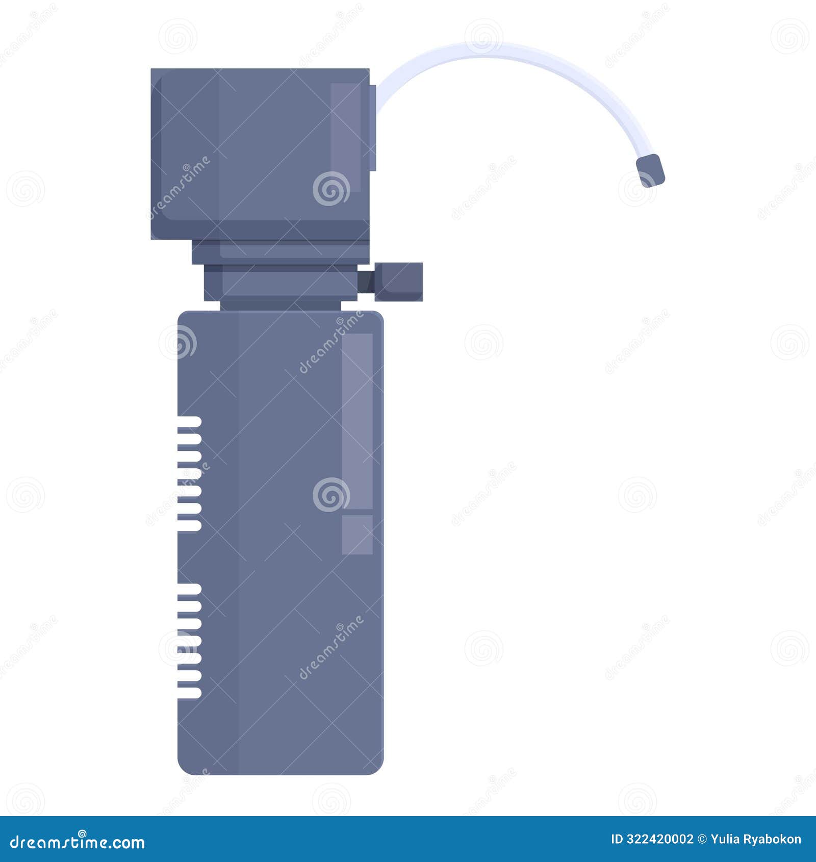Aquarium Filter Pump Increasing Oxygen for Fish Stock Vector ...