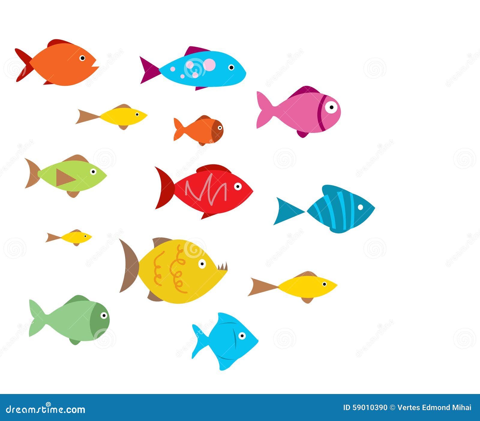 Aquarium Fishes stock vector. Illustration of friendly - 59010390