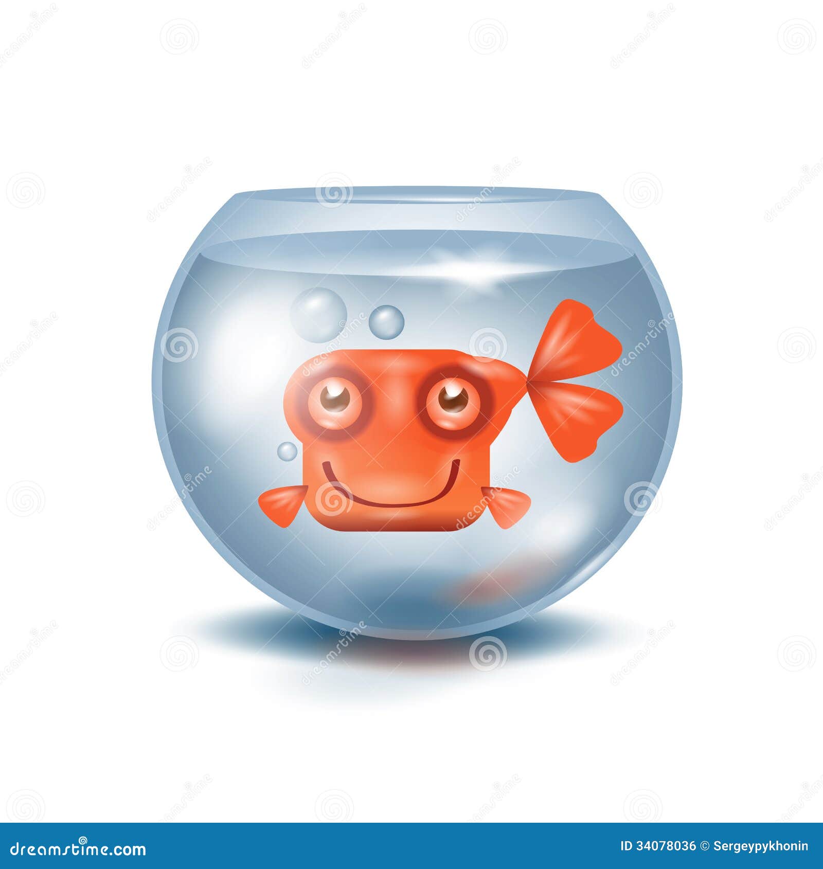 Aquarium. Goldfish stock vector. Illustration of concepts - 34078036