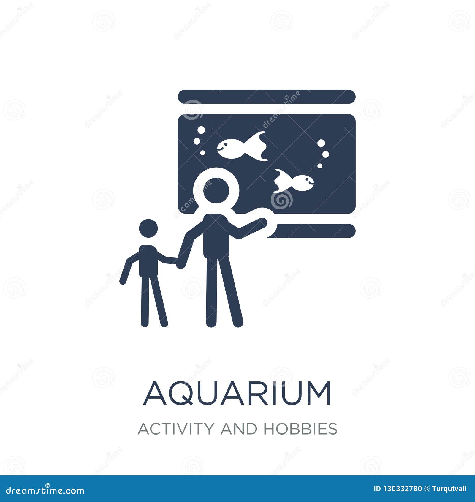 Aquarium Icon. Trendy Flat Vector Aquarium Icon on White Background ...