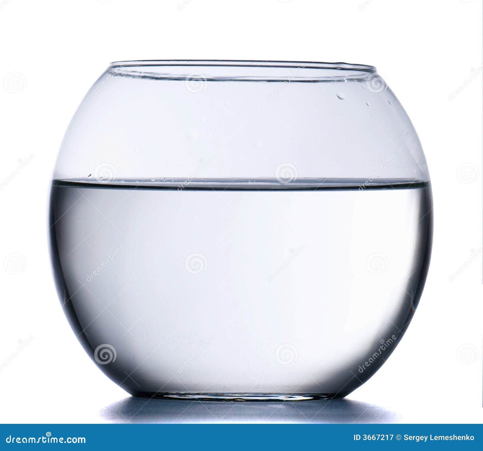 Aquarium Rond Vide Photographie stock libre de droits - Image: 3667217