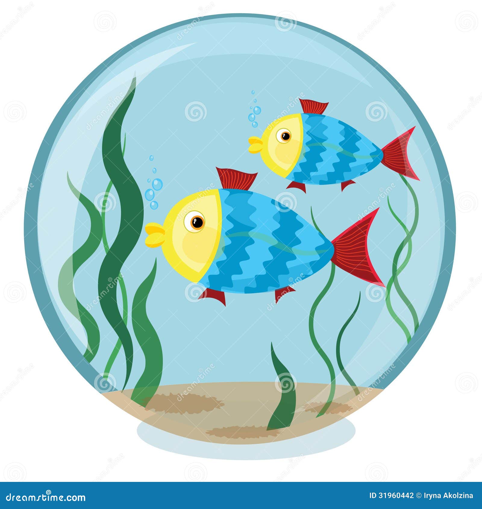Aquarium stock vector. Illustration of lips, design, tail - 31960442