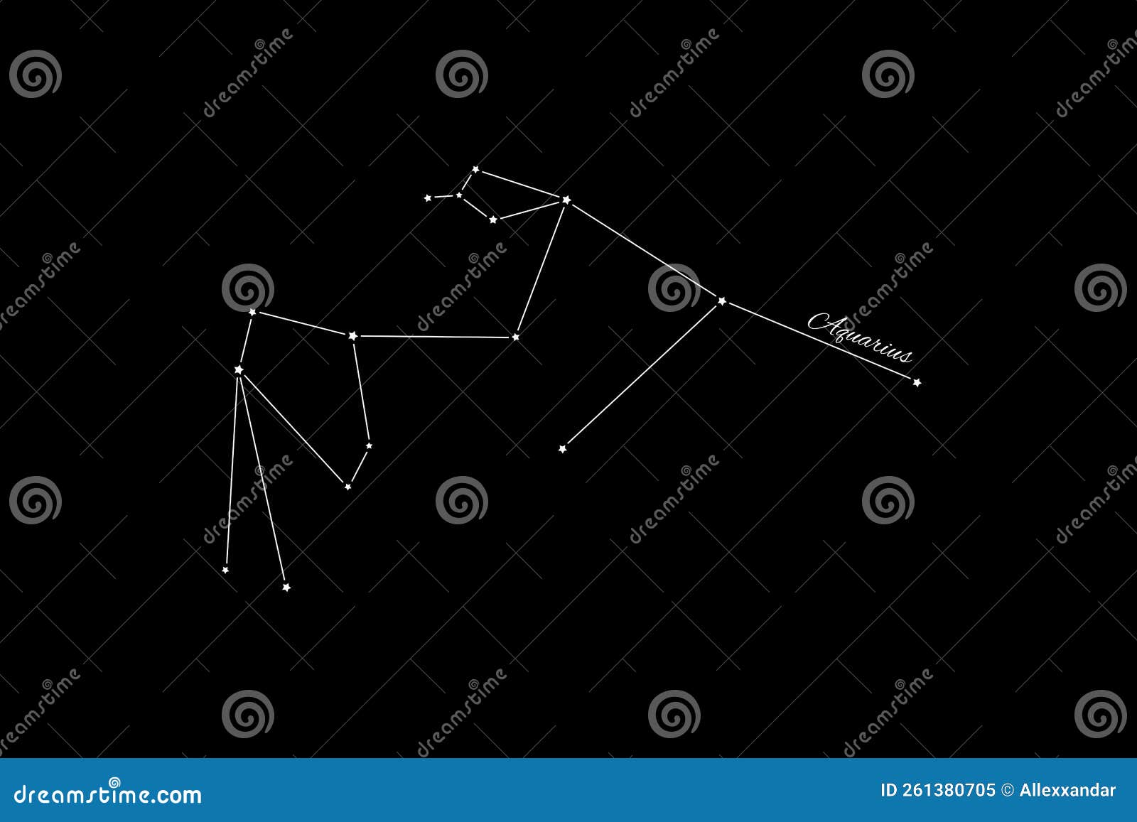 Aquarius Constellation, Cluster of Stars, , Water Bearer, Water Carrier ...