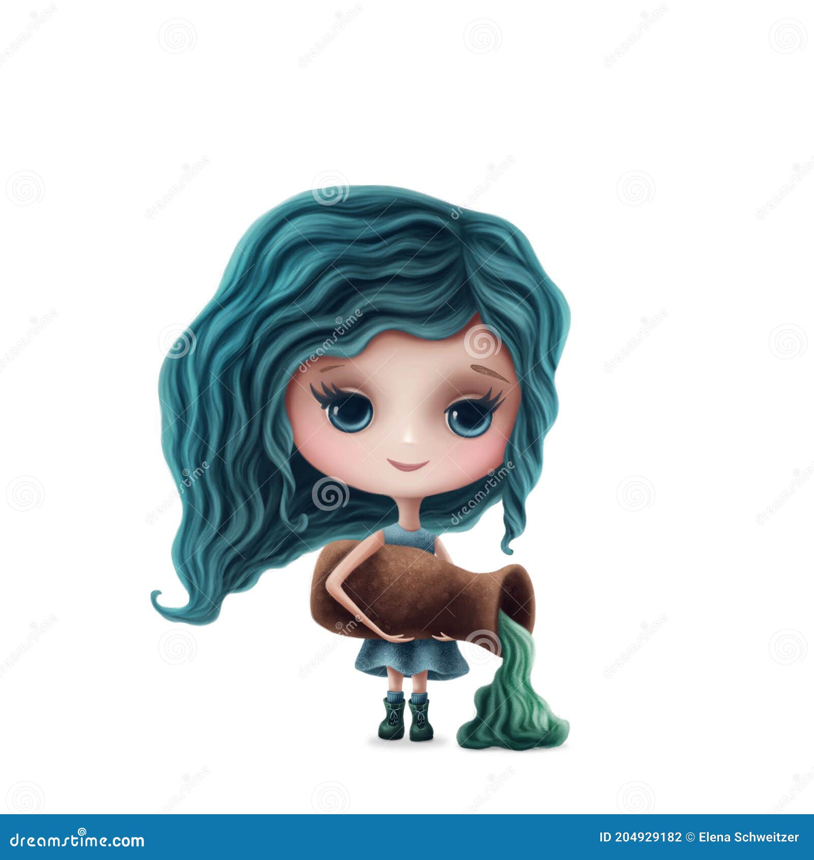 Girl Isolated In A Featureless Void Royalty-Free Stock Photography ...