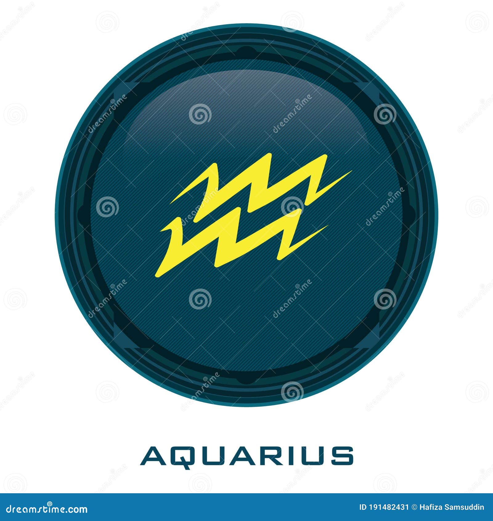 Aquarius. Vector Illustration Decorative Design Stock Vector ...