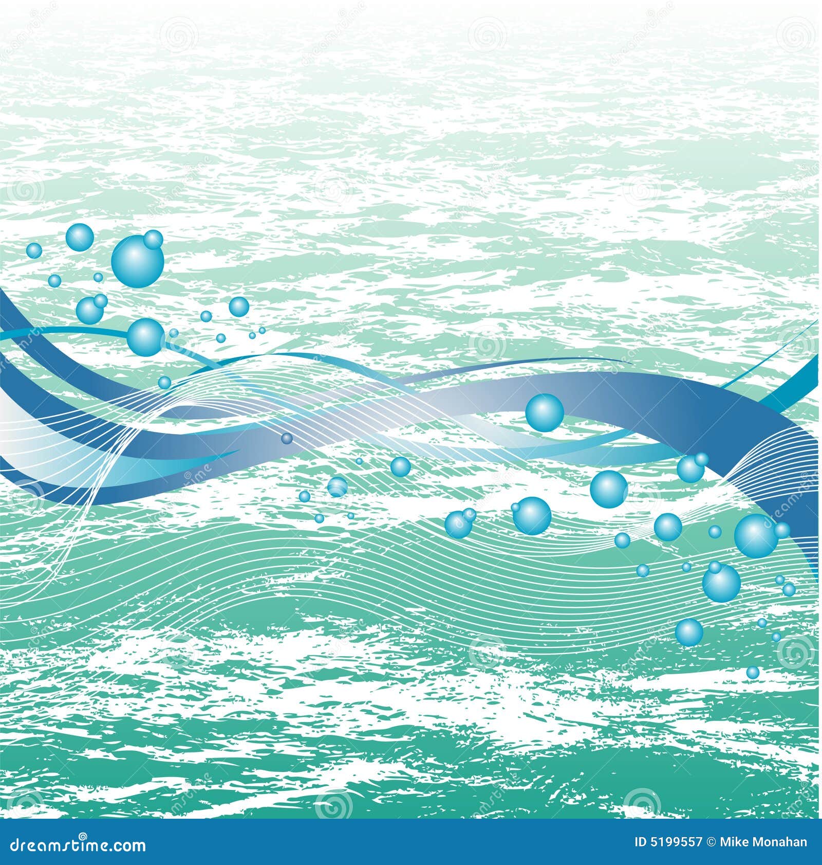 Aquatic Background stock vector. Illustration of sphere - 5199557