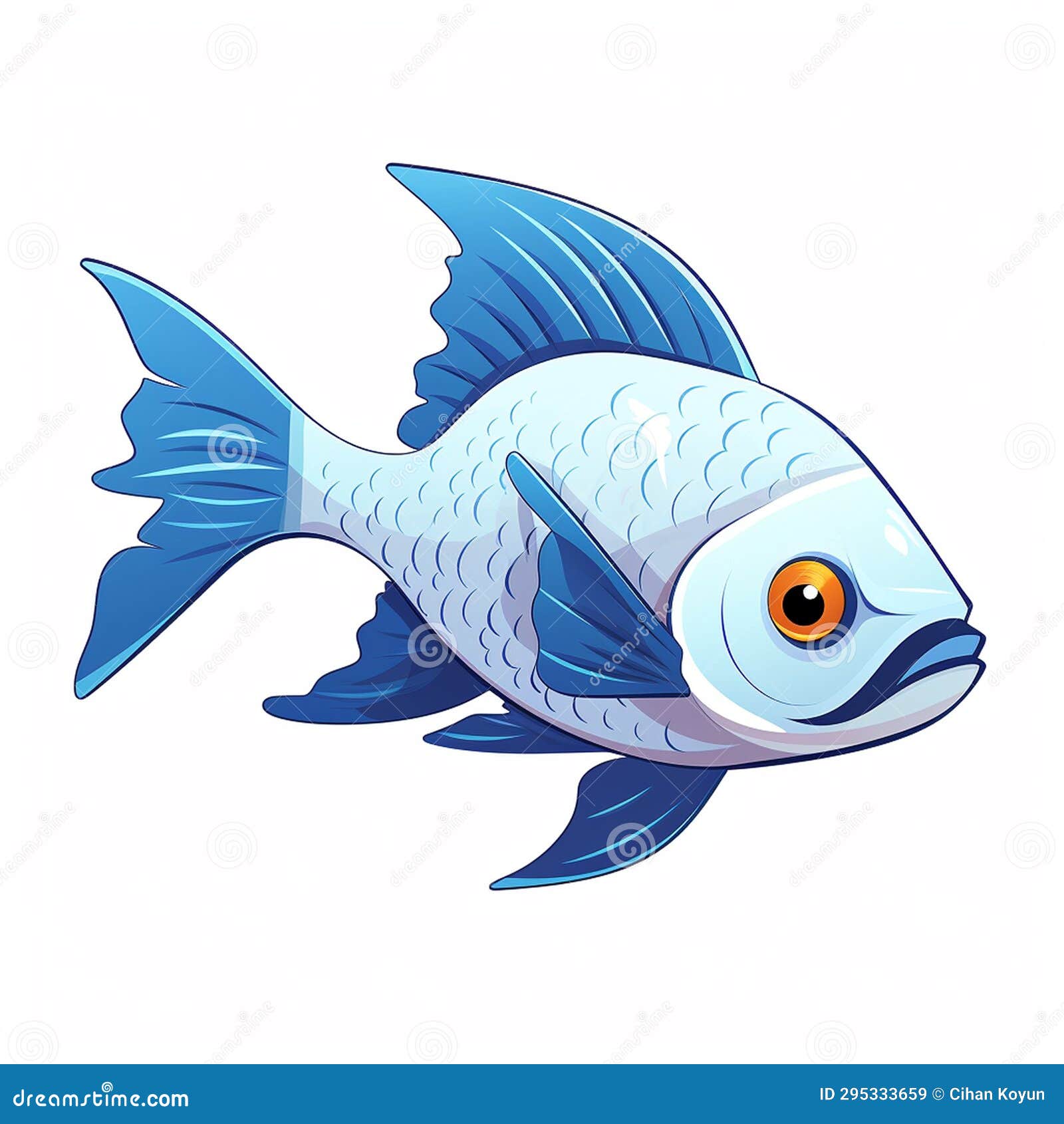 Aquatic Delights Colorful Fish Vision Stock Illustration - Illustration ...